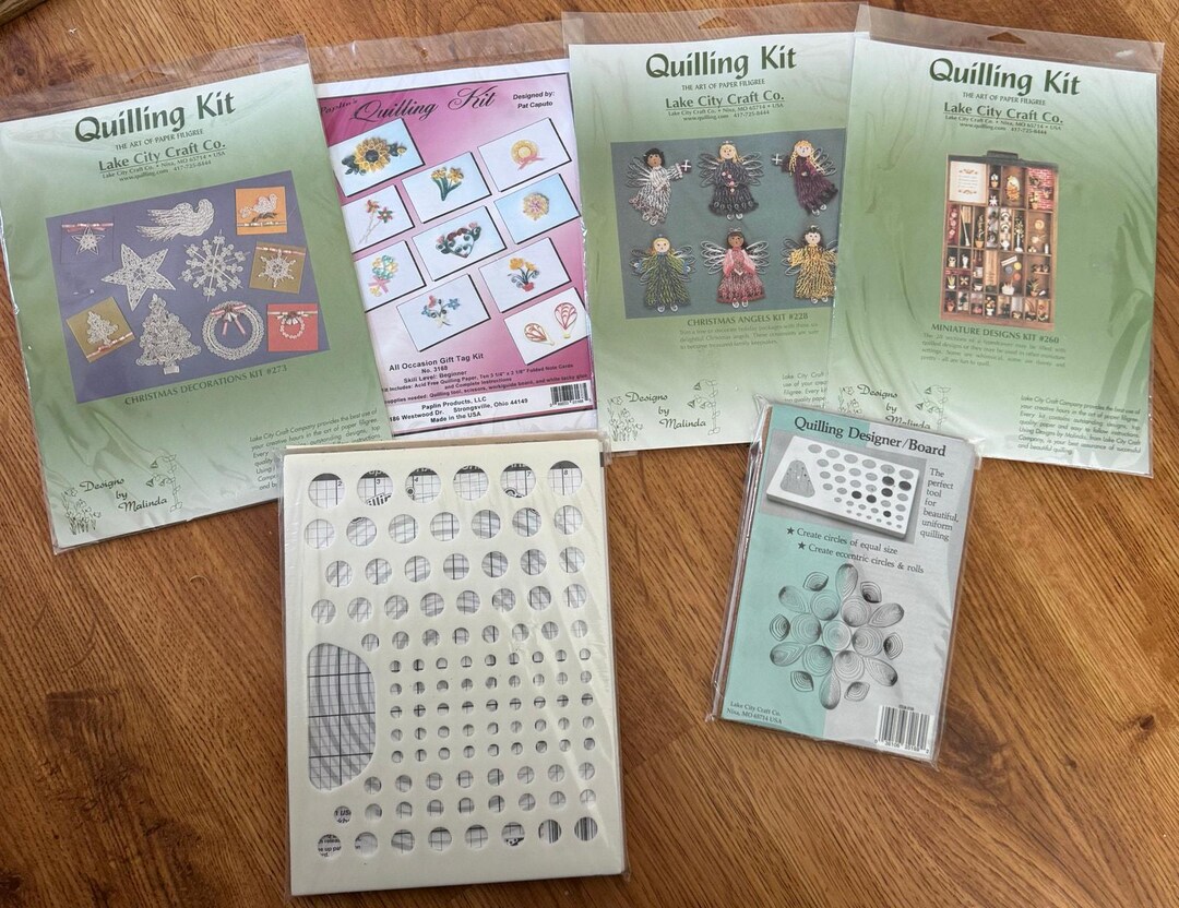 Set of Two Quill Boards - Small and Large - and 4 Quill Kits NIP - Etsy