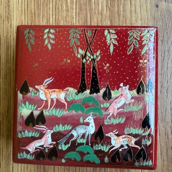 Kashmir Lacquer Box - Etsy