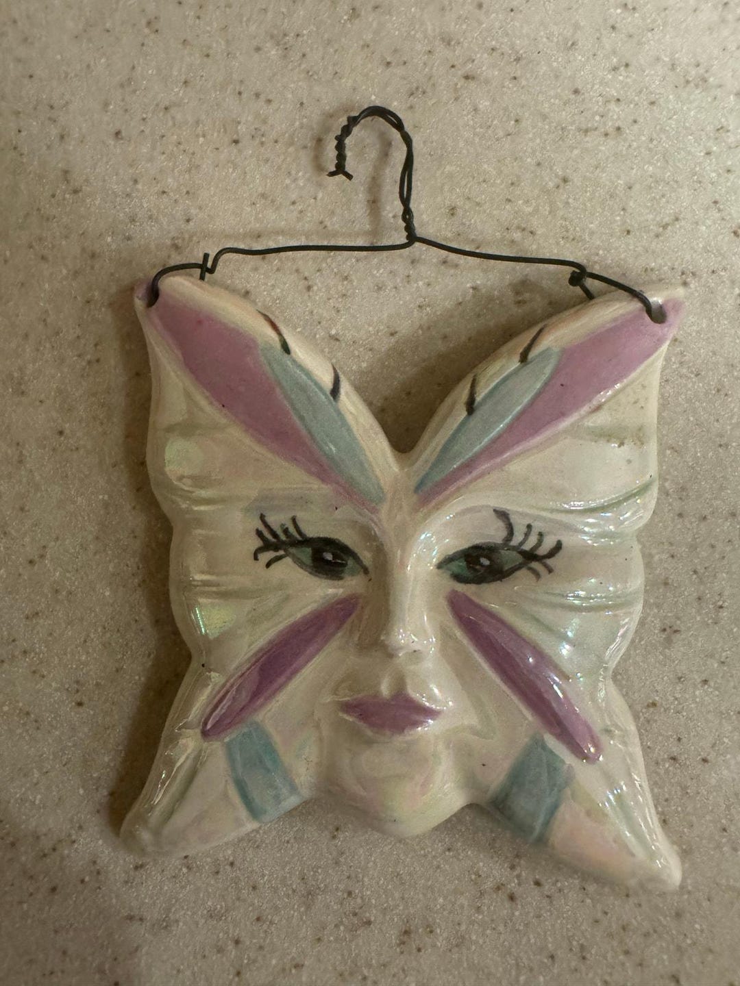 Small Ceramic Mardi Gras Painted Mask Ornament 2.5”x 3” - Etsy