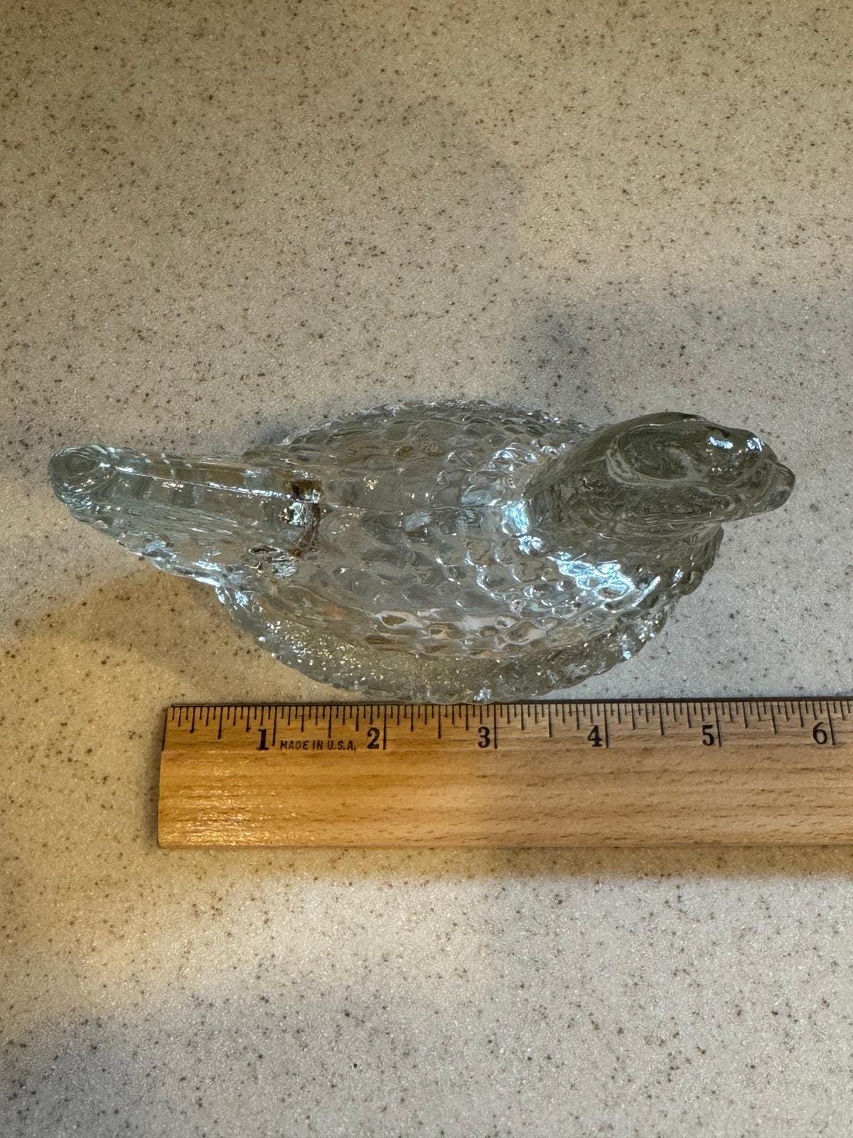 Vintage Glass Chicken Hen Nest Candy Container JH Millstein - Etsy