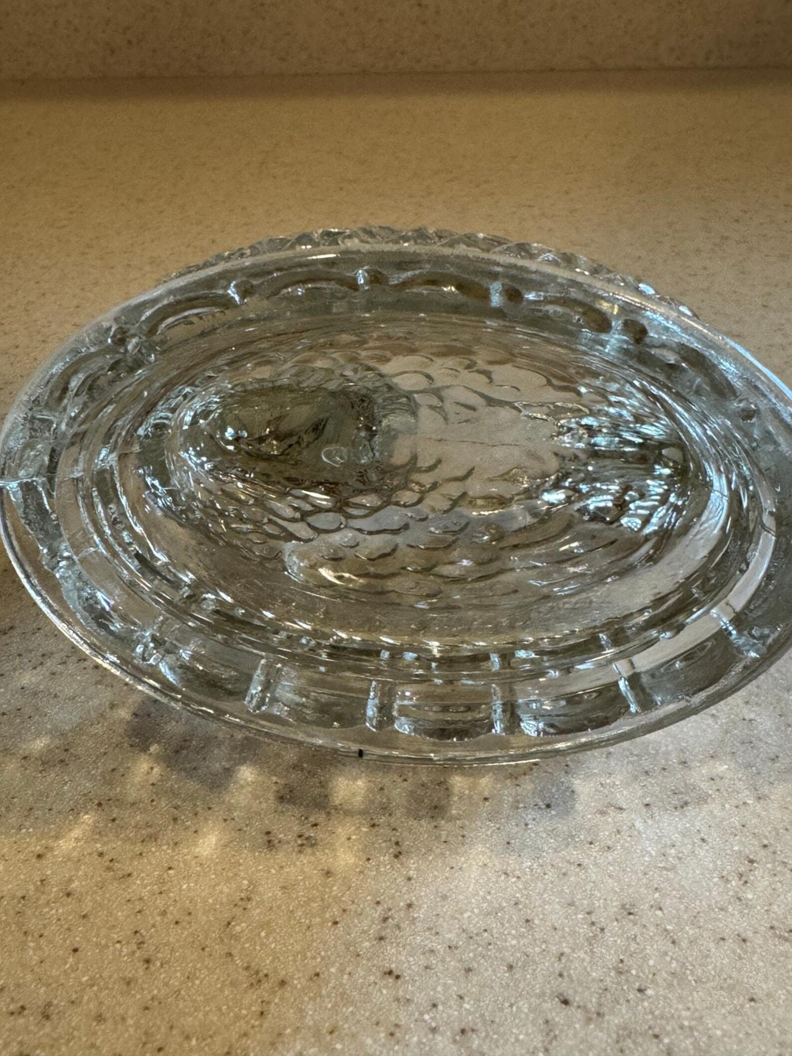 Vintage Glass Chicken Hen Nest Candy Container JH Millstein - Etsy