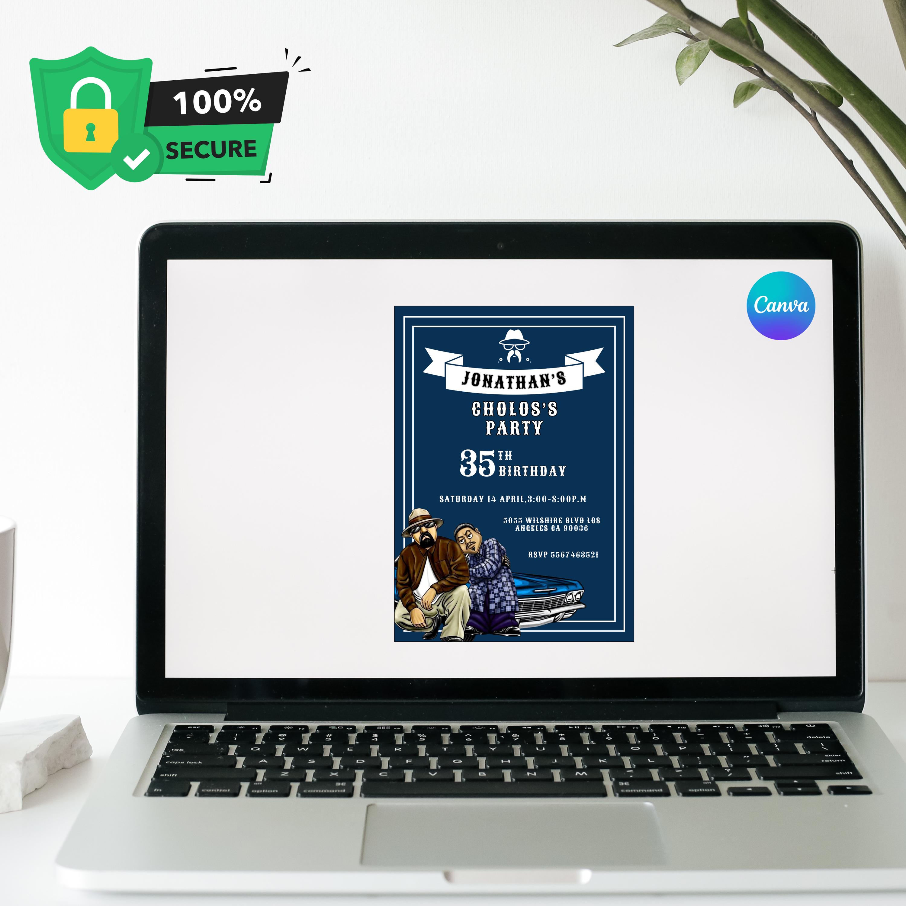 Cholo Birthday Invitation, Customizable Digital Invitation With Cholo ...