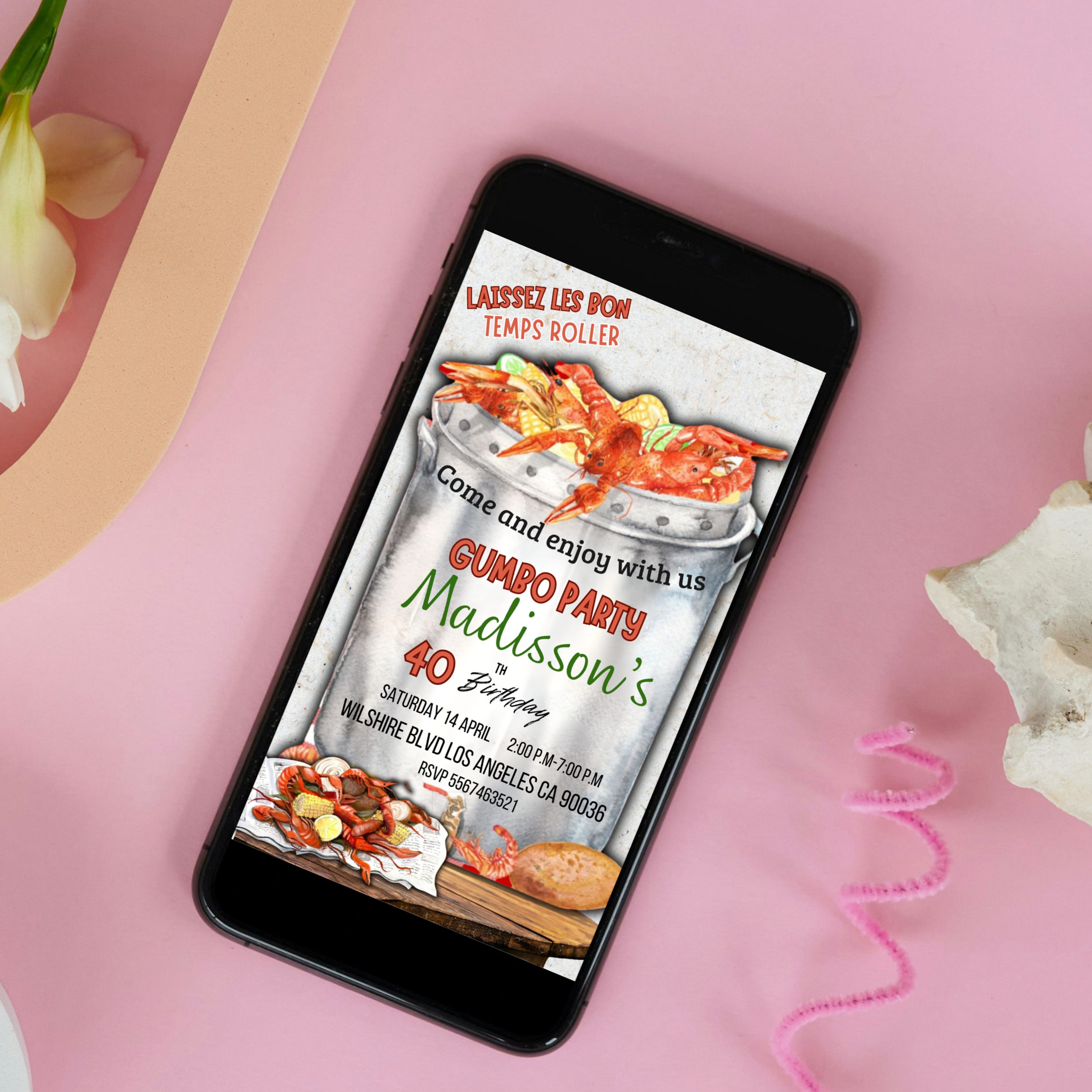 Gumbo Party Invitation Electronic Invitation for Gumbo Party ...