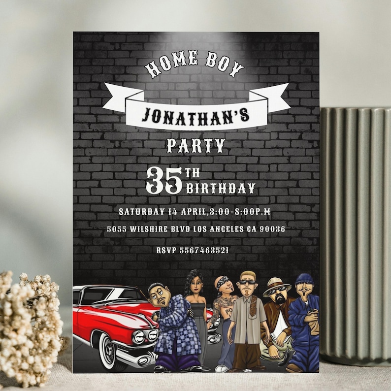 Cholo Party Invitation EDITABLE Birthday Card With Cholo Theme Cholo ...