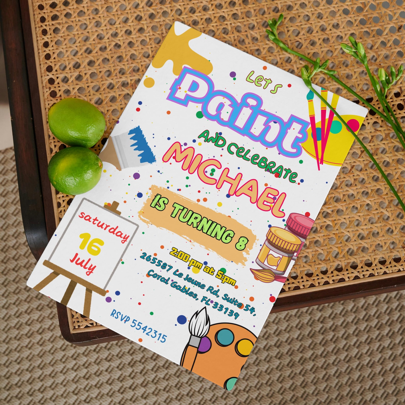 Pottery Painting Birthday Boy Invitation Pottery Birthday Invitation ...