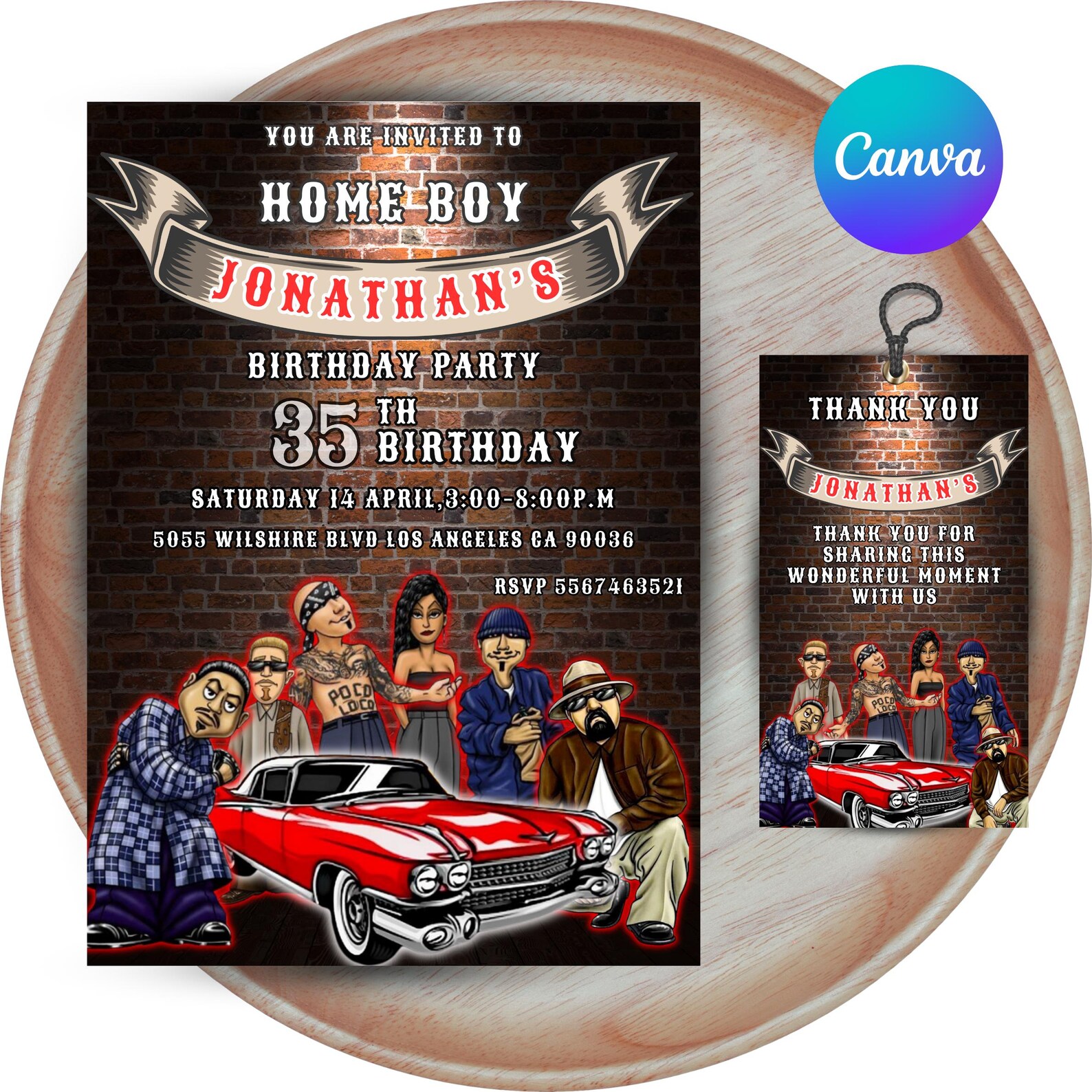 Customizable Digital Invitation With Cholo Theme Cholo Birthday ...