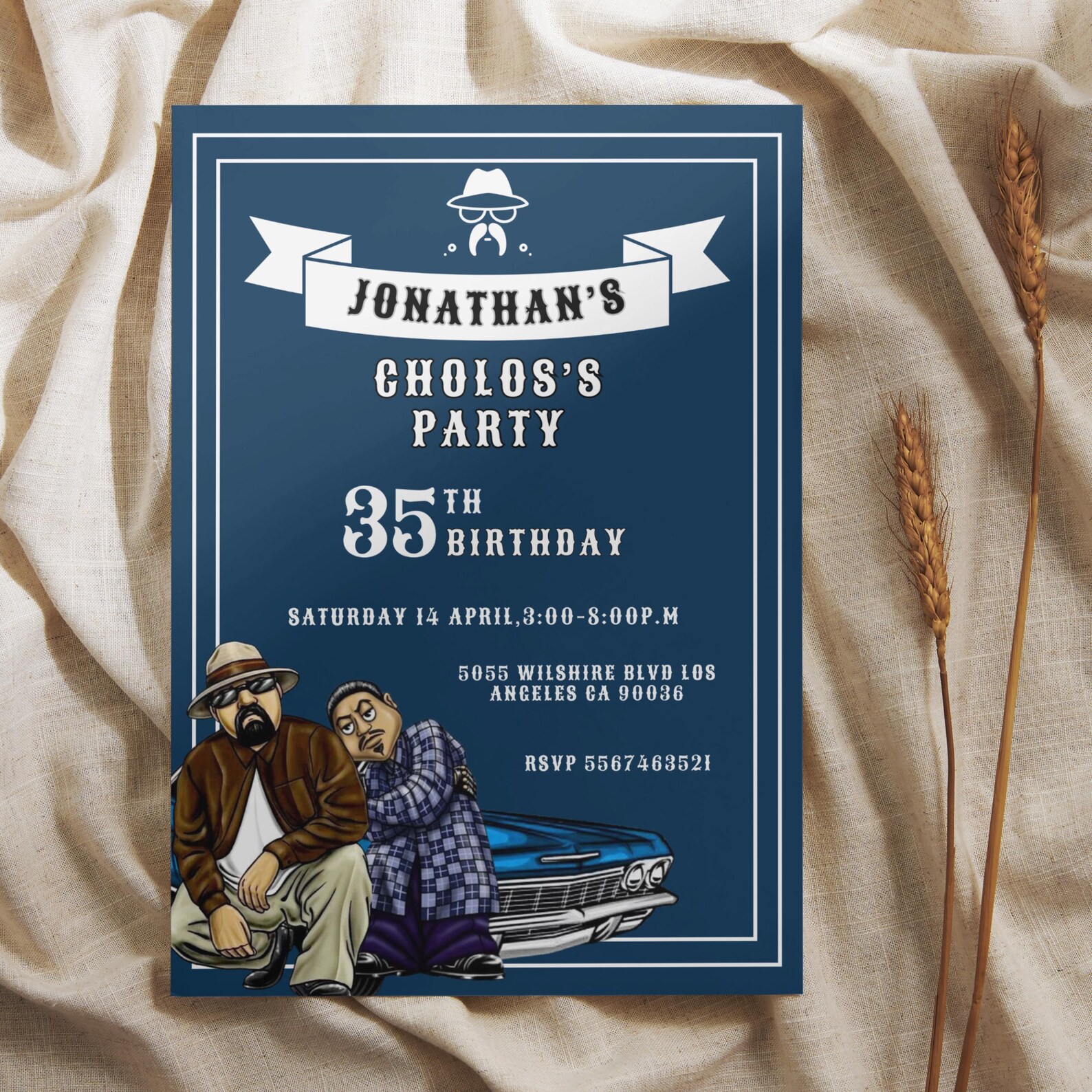 Cholo Birthday Invitation, Customizable Digital Invitation With Cholo ...