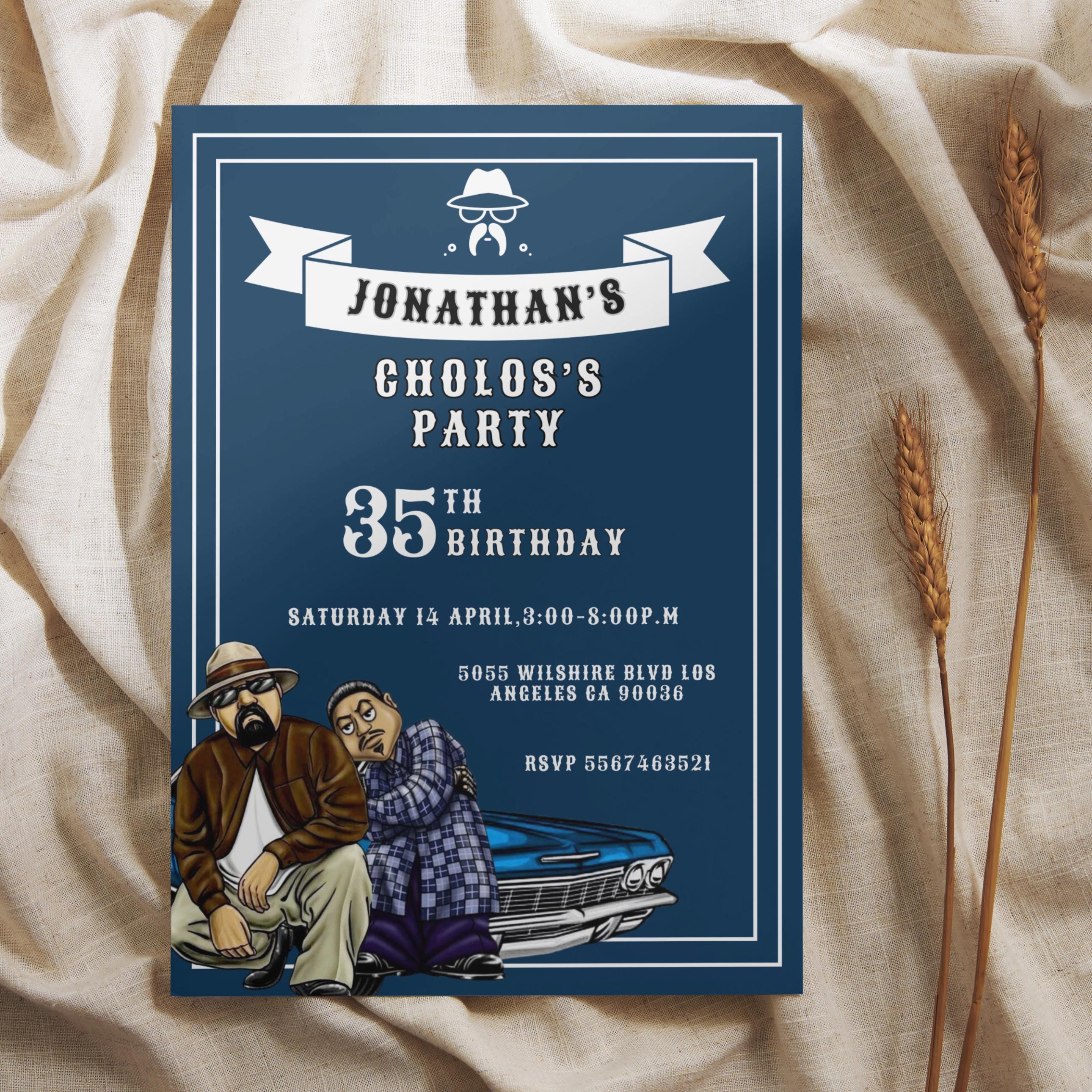 Cholo Birthday Invitation, Customizable Digital Invitation With Cholo ...