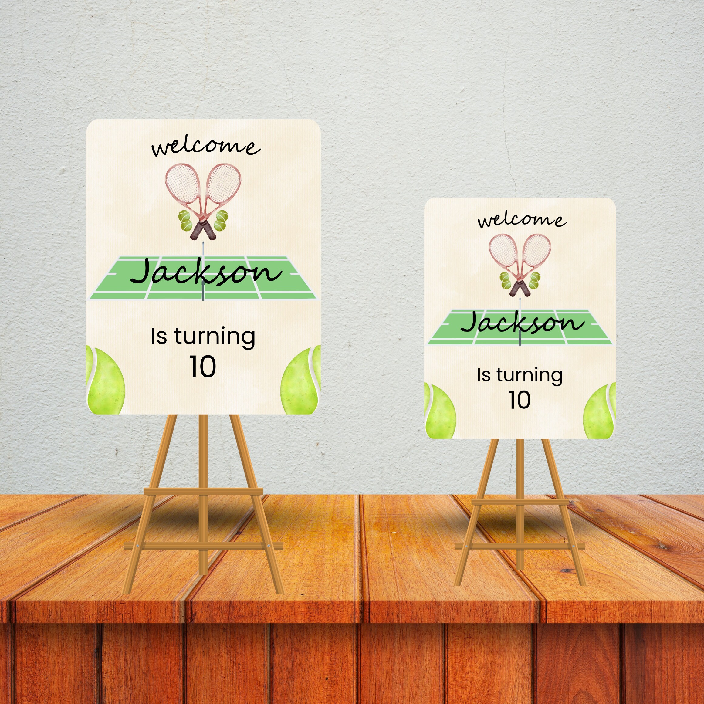 Tennis Birthday Sign Tennis Birthday Sign Editable Tennis Birthday ...