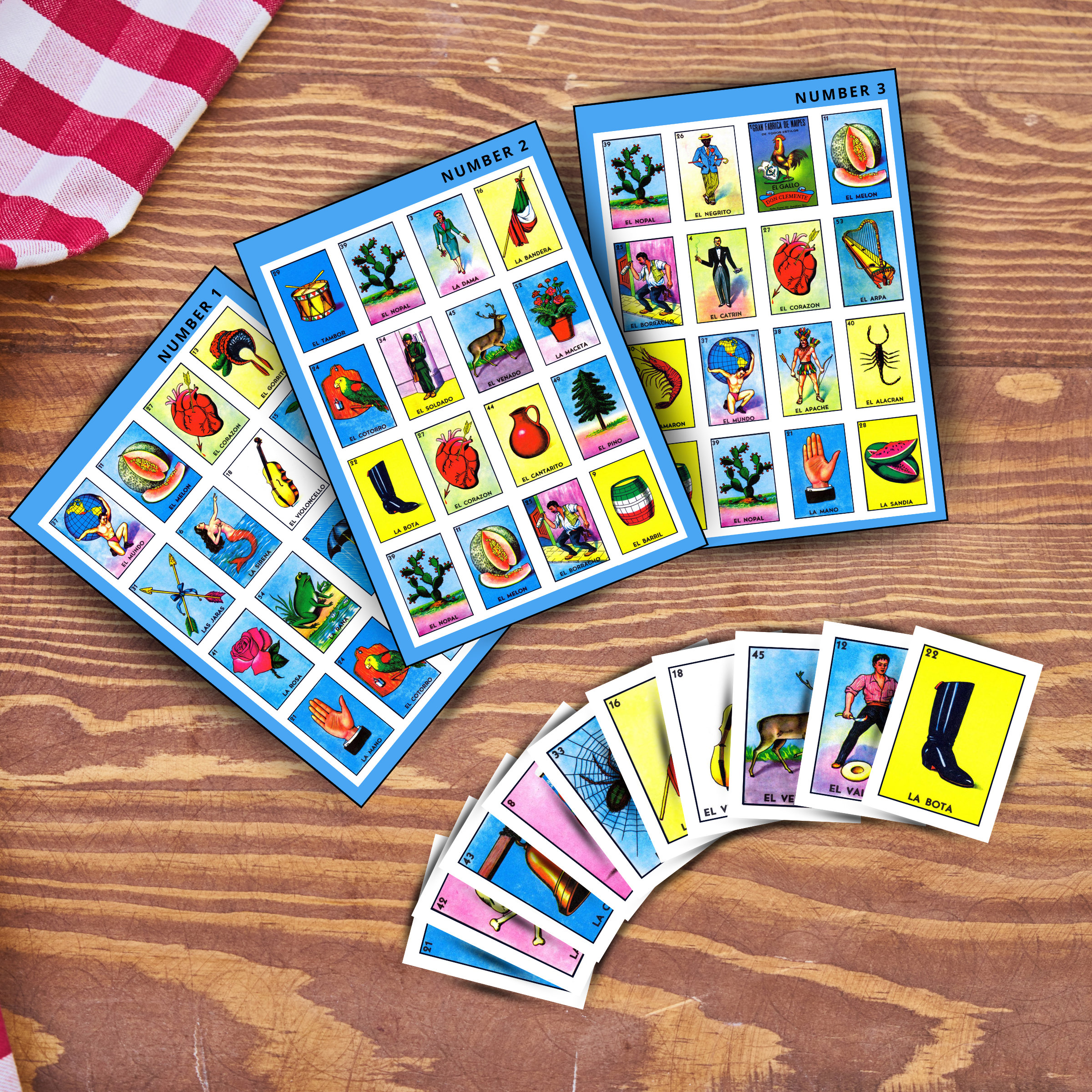 Mexican Lottery Game for Party Mexican Lottery Party Game Book Loteria ...