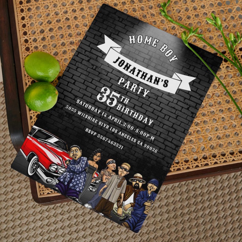 Cholo Party Invitation EDITABLE Birthday Card With Cholo Theme Cholo ...