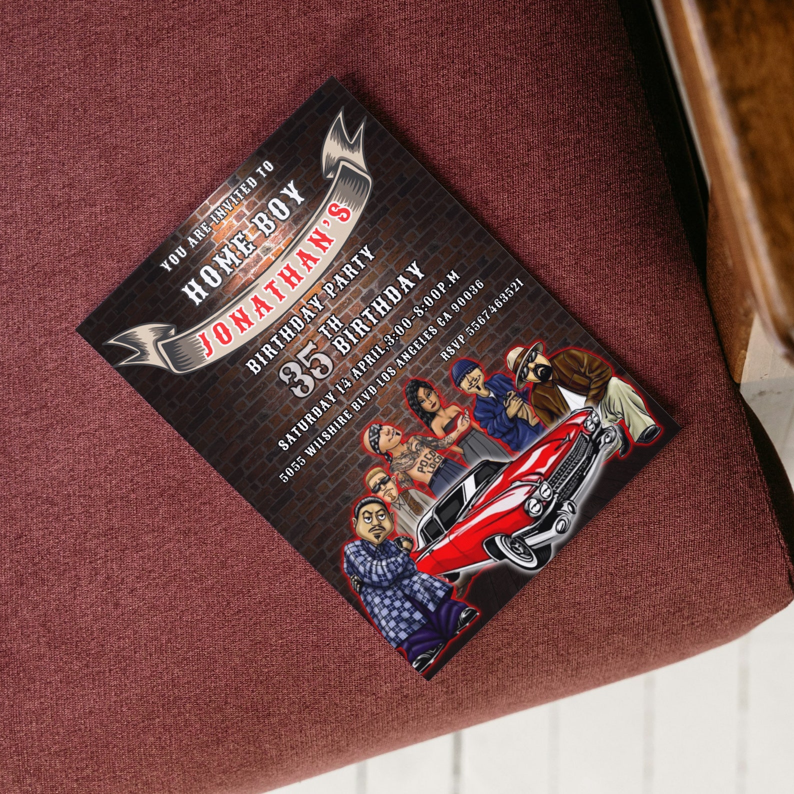 Customizable Digital Invitation With Cholo Theme Cholo Birthday ...