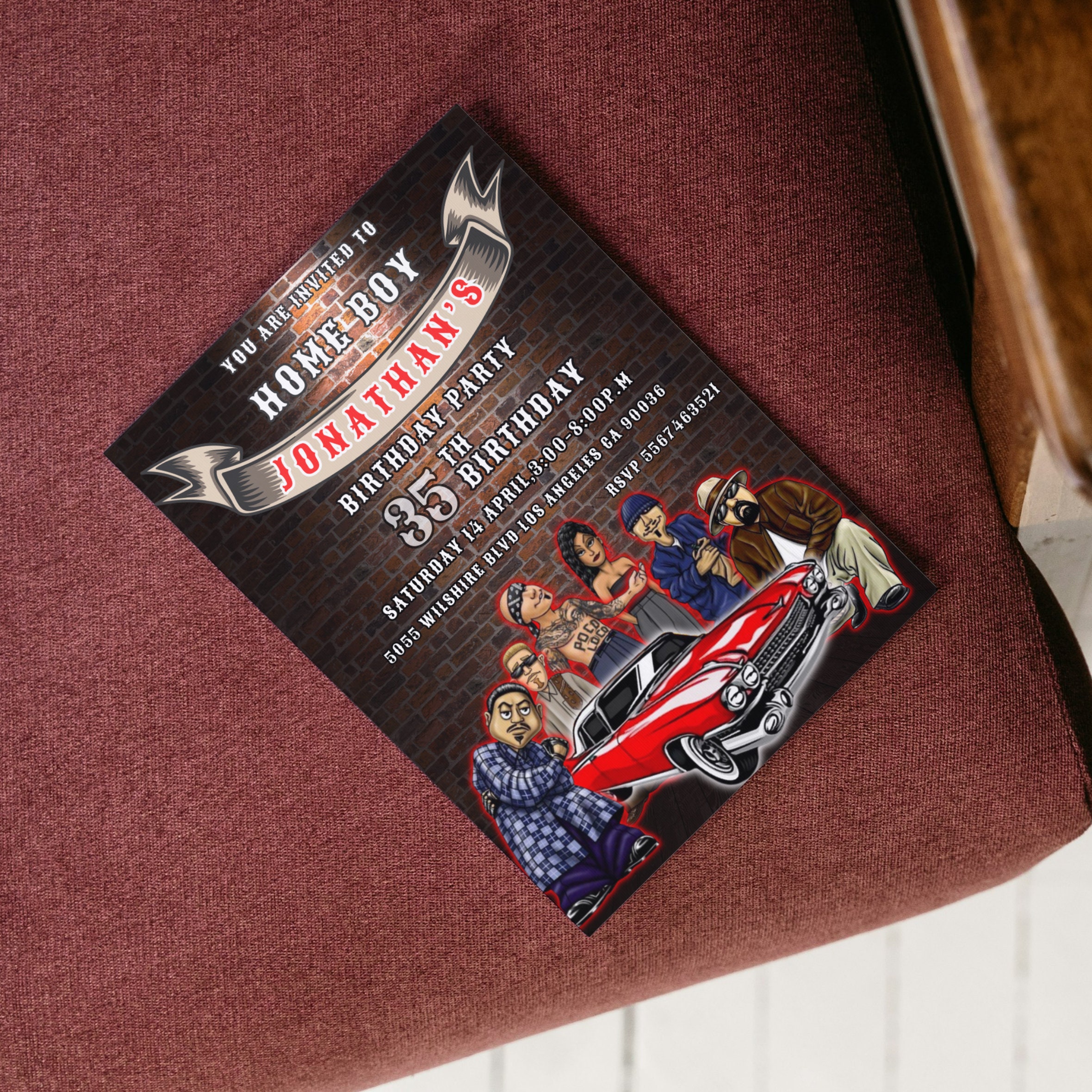 Customizable Digital Invitation With Cholo Theme Cholo Birthday ...