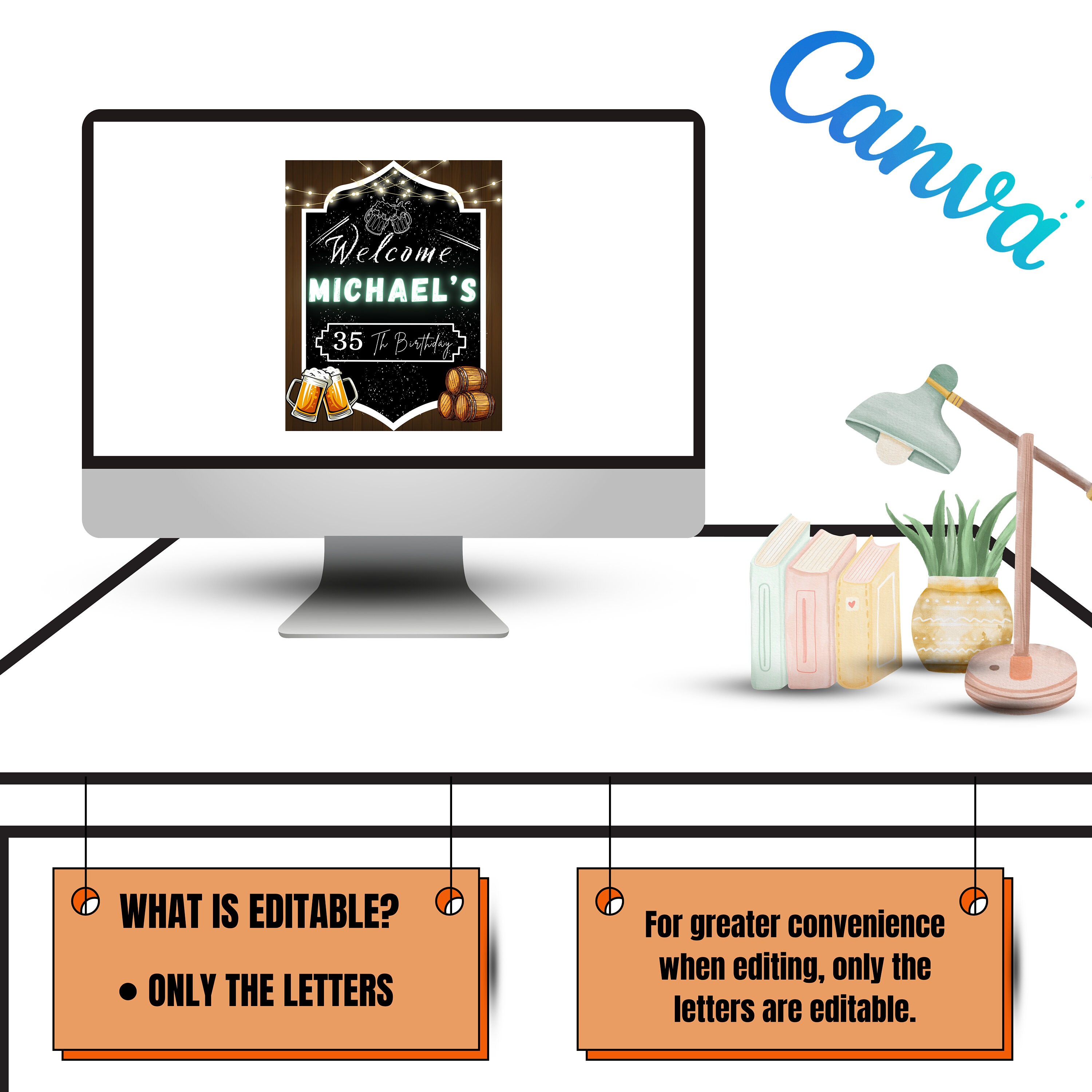 Editable Brewery Welcome Sign Custom Printable Brewery Template Poster ...