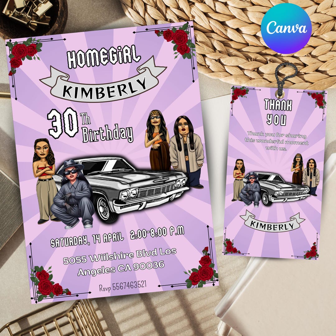 Cholo Birthday Invitation: Customizable Canva Template - Etsy