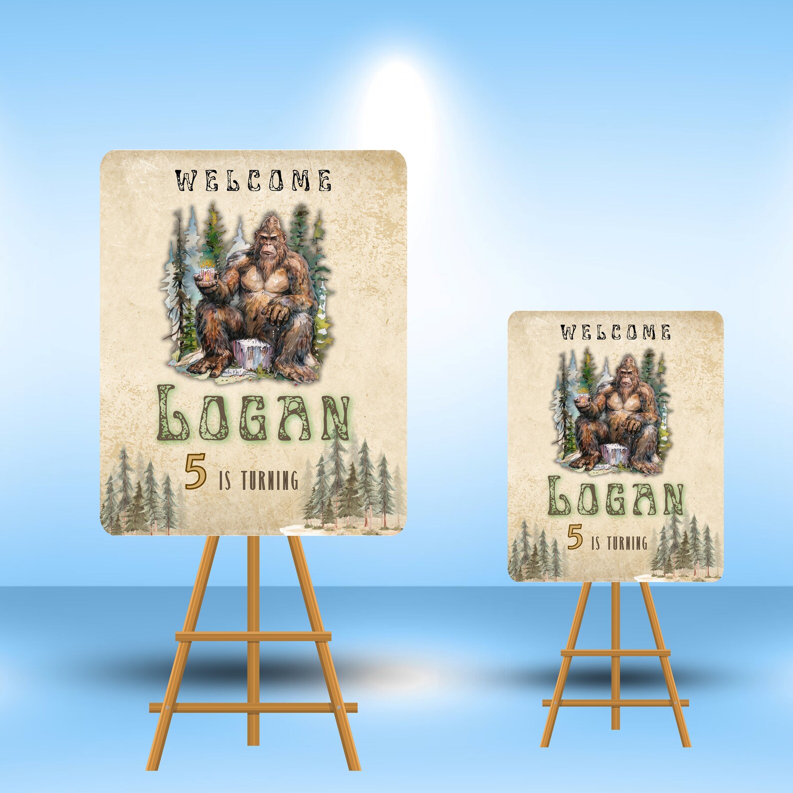 Customizable Bigfoot Welcome Sign Template (digital Download) - Etsy