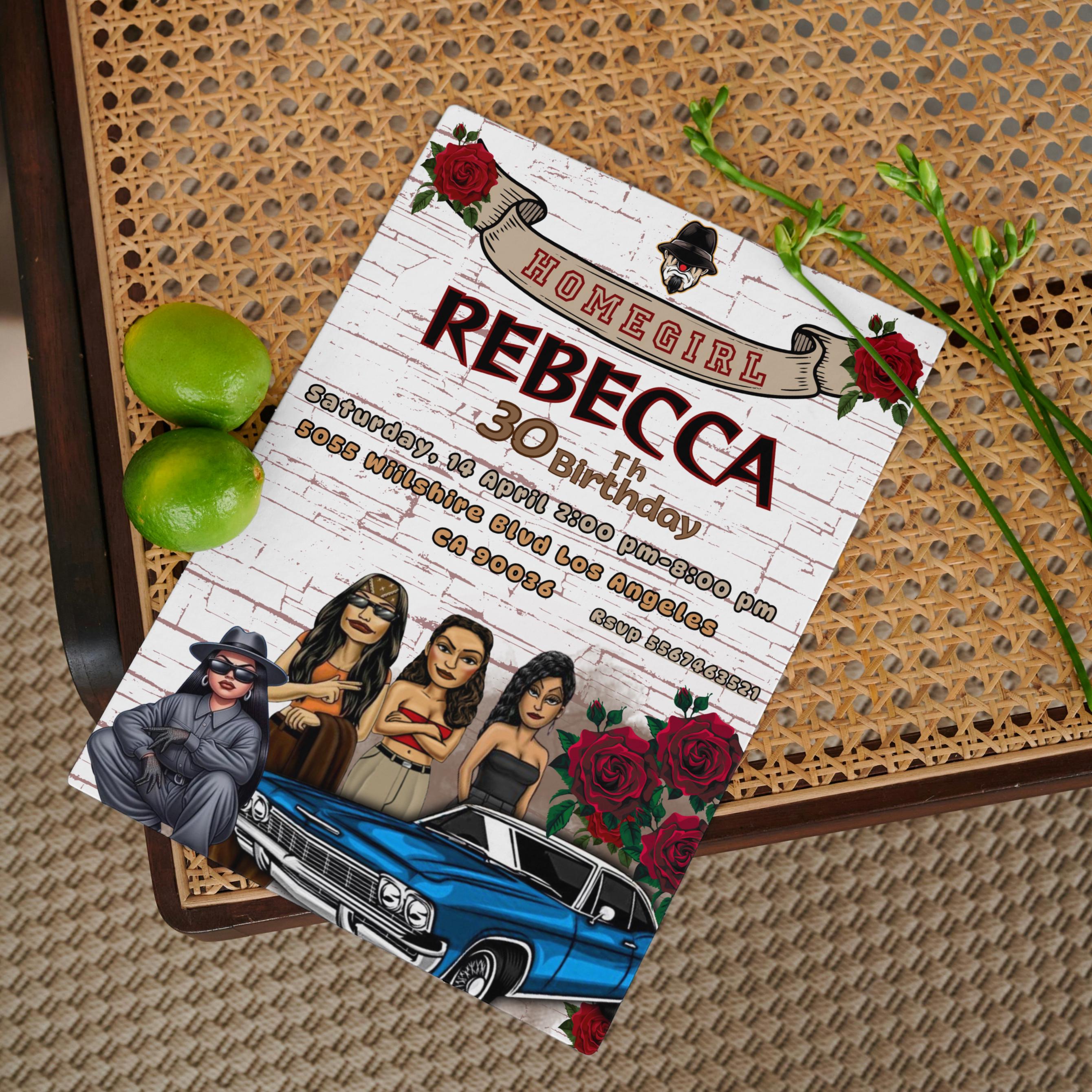 Chola Invitation Cholo Invitation Cholo Birthday Invitation Cholo Theme ...