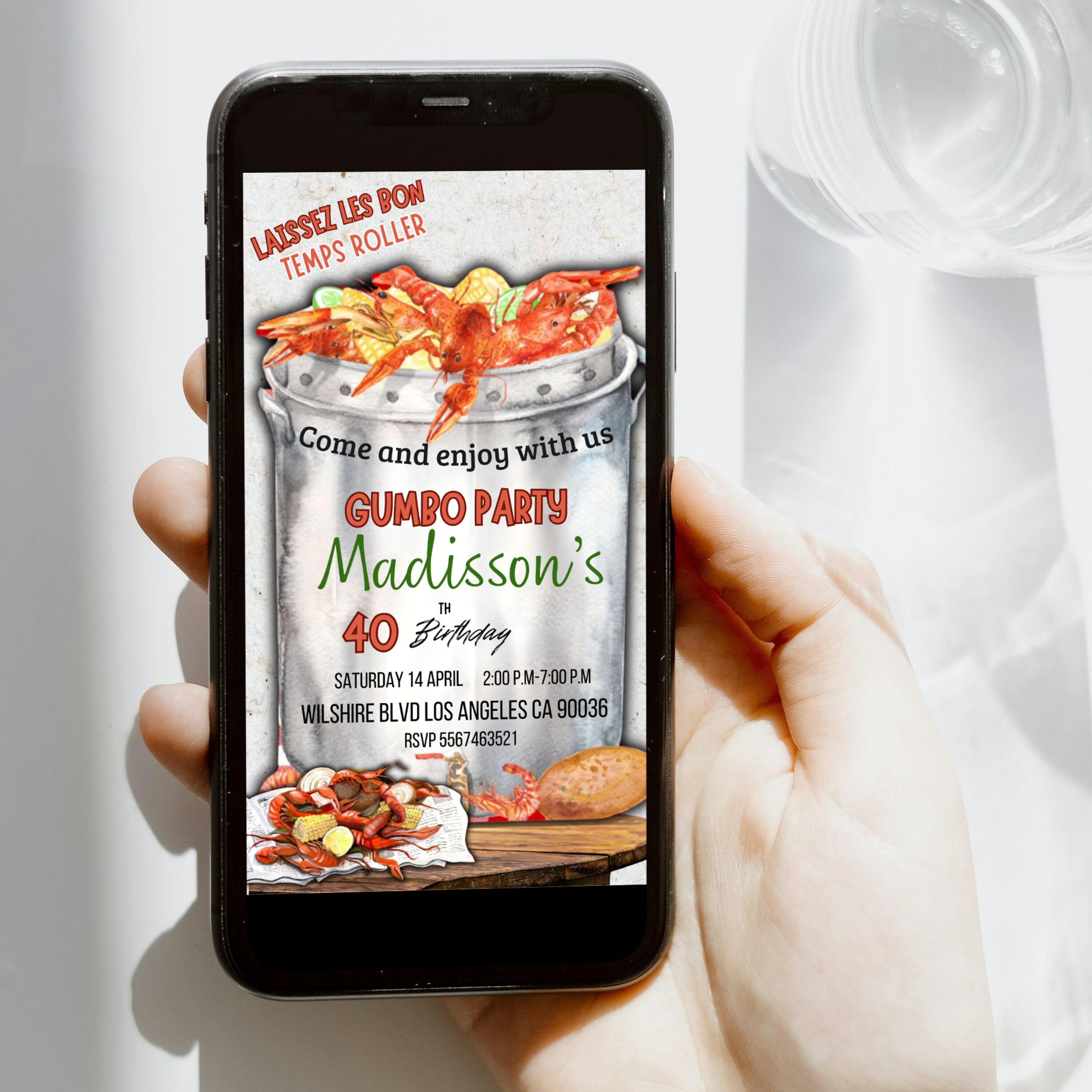 Gumbo Party Invitation Electronic Invitation for Gumbo Party ...