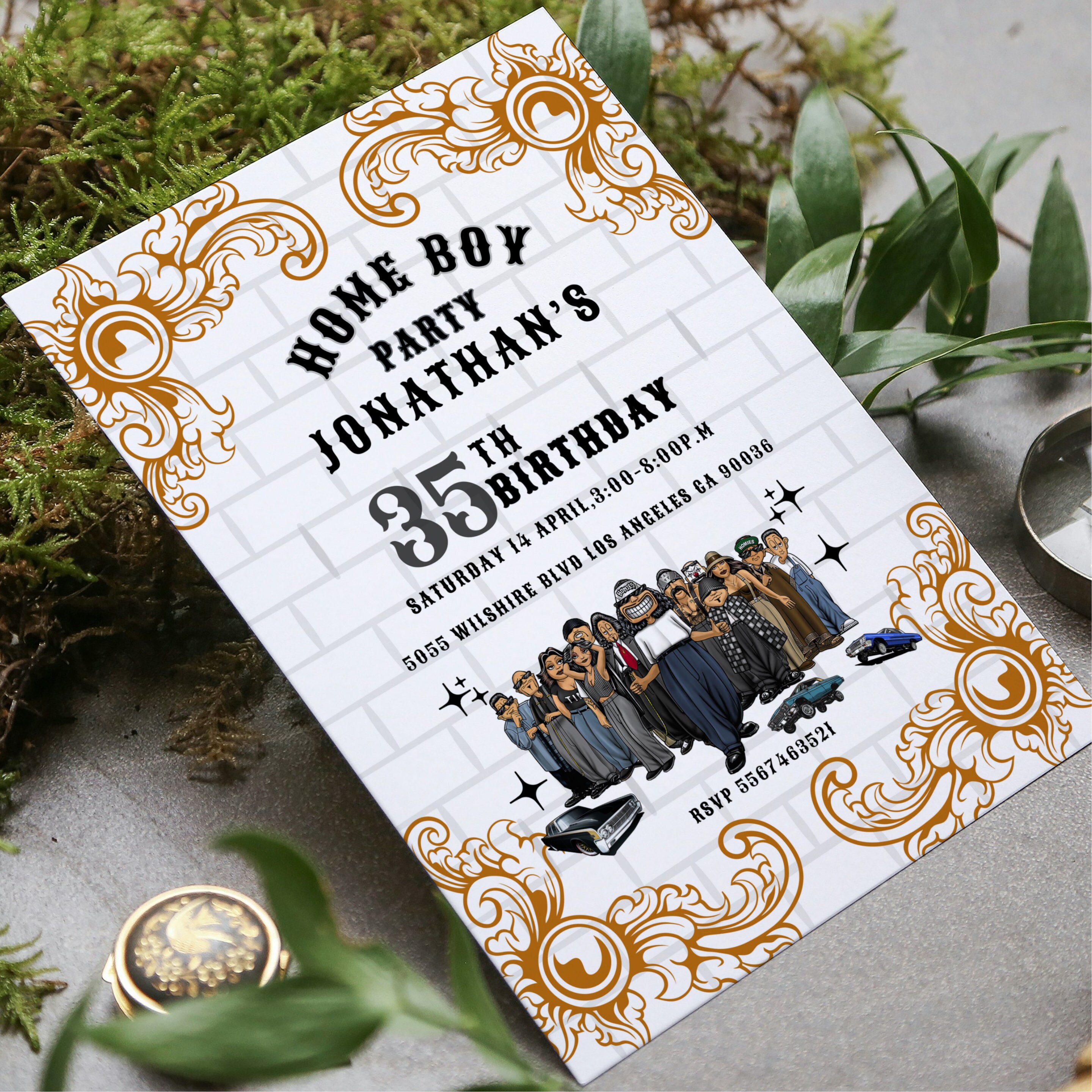 Customizable Digital Invitation With Cholo Theme Cholo Birthday ...