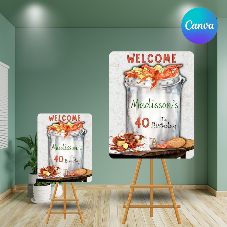 Editable Gumbo Welcome Sign Custom Printable Gumbo Template Poster ...