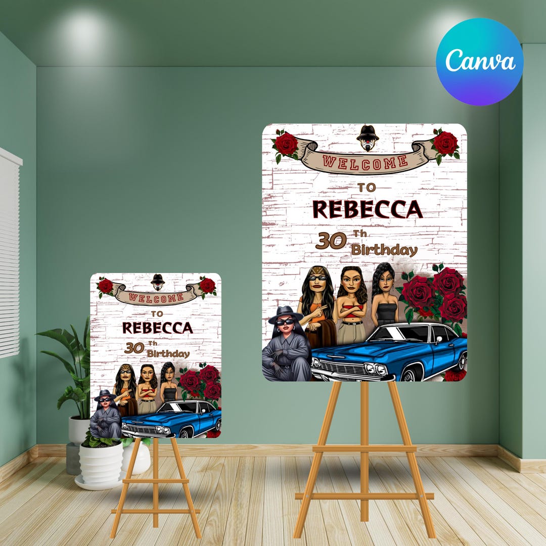 Chola Party Welcome Sign Customizable Cholo Welcome Template Printable ...