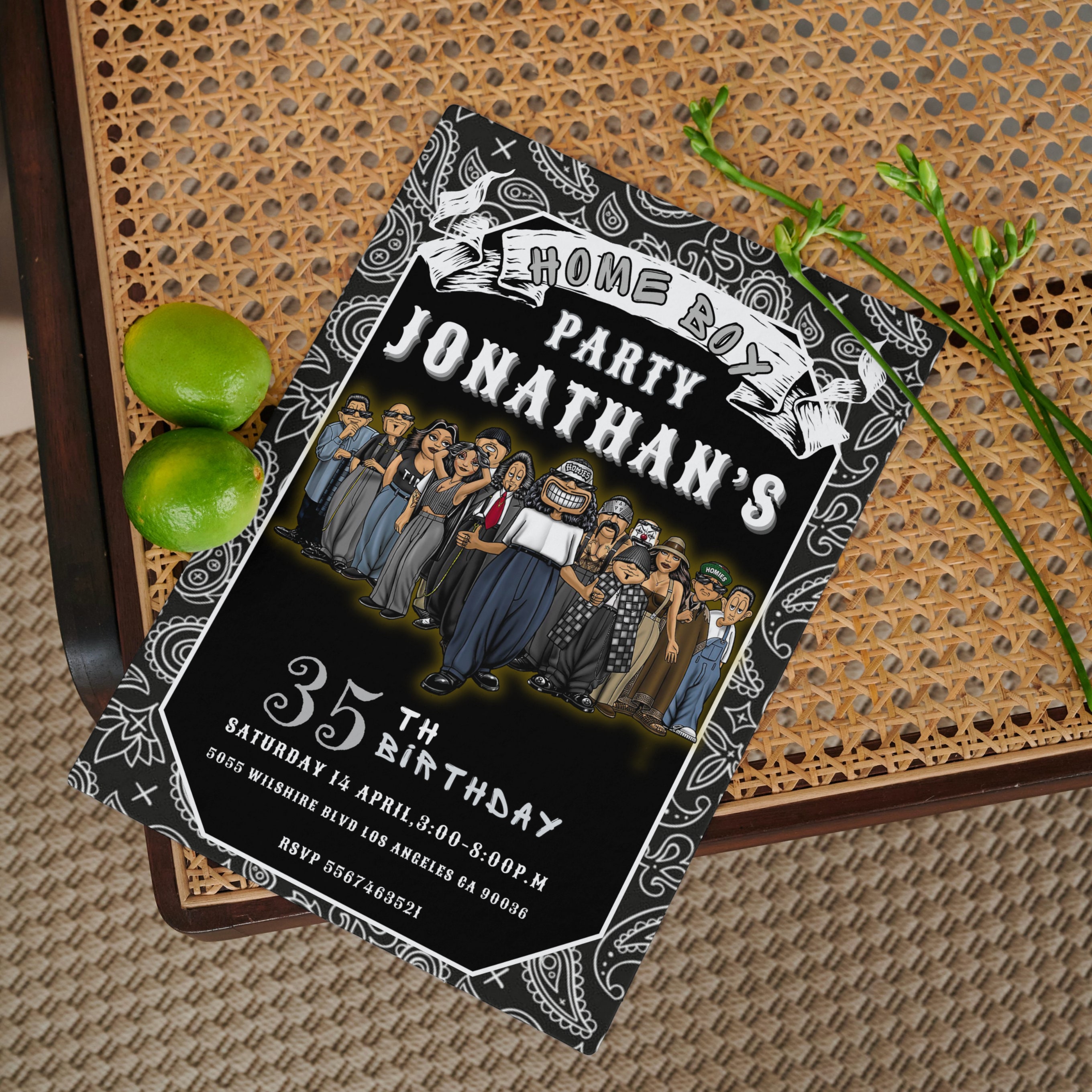 Customizable Cholo Birthday Invitation (digital Download) - Etsy