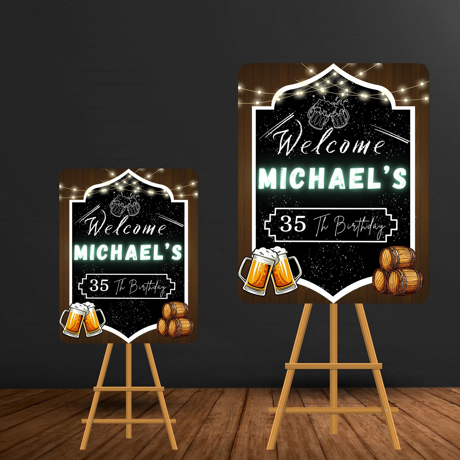 Editable Brewery Welcome Sign Custom Printable Brewery Template Poster ...