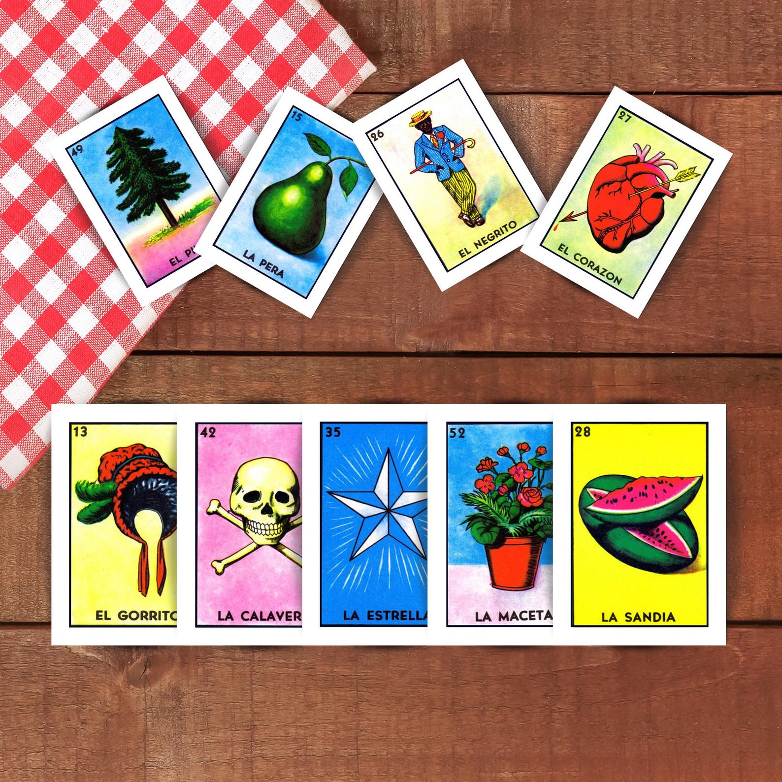 54 Lottery Cards to Print on Cups, Toppers, Caps or T-shirts, Printable ...