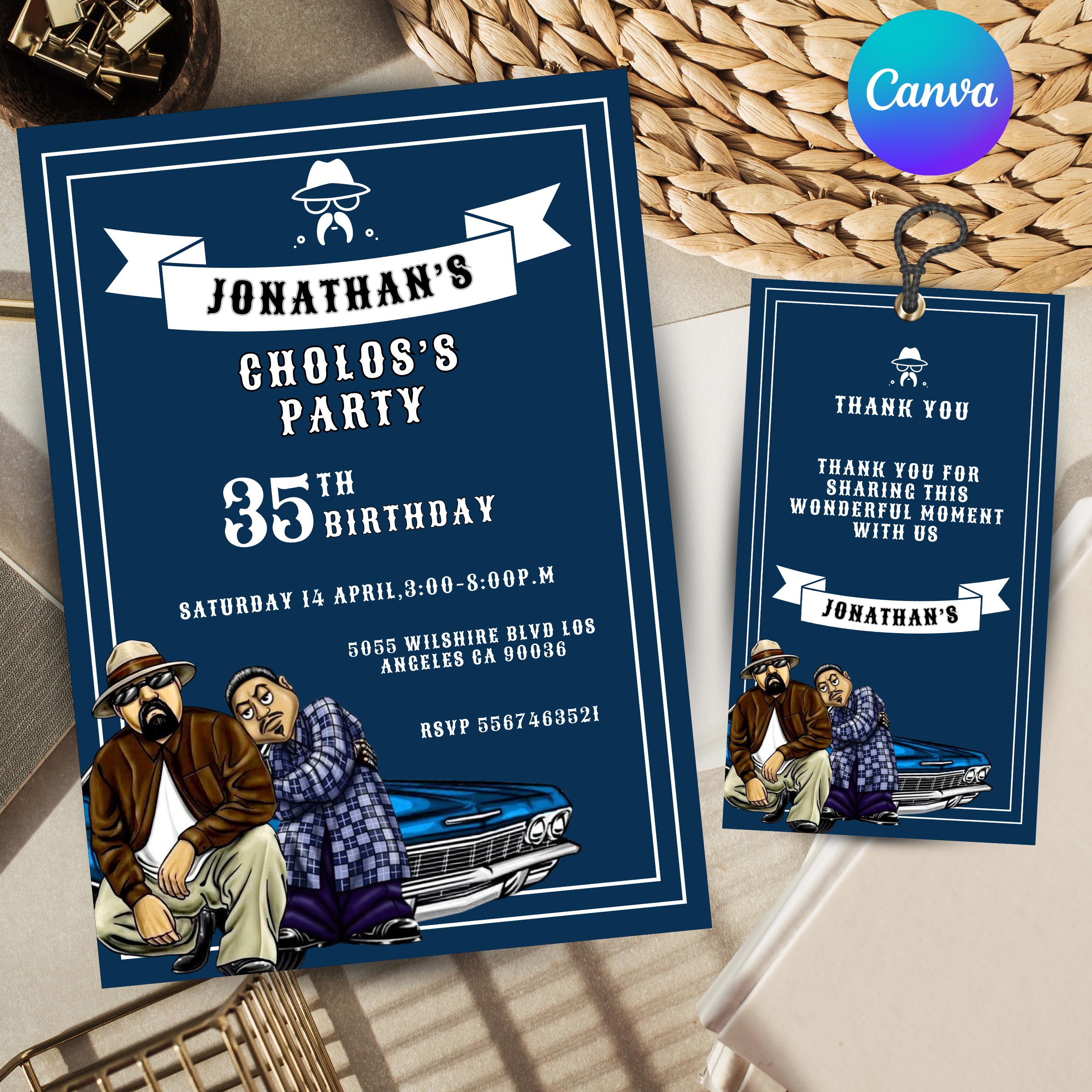 Cholo Birthday Invitation, Customizable Digital Invitation With Cholo ...