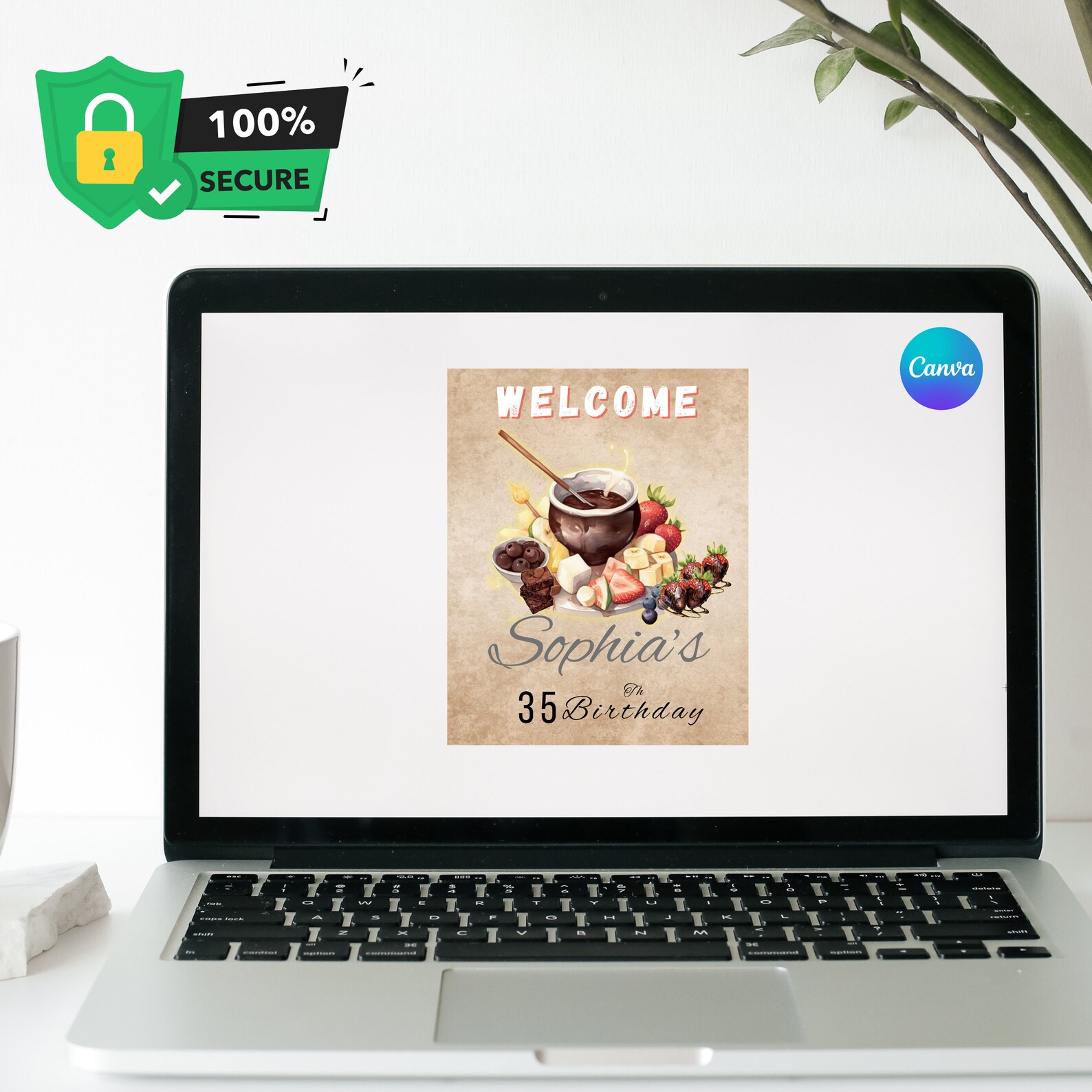 Editable Fondue Welcome Sign Custom Printable Fondue Template Poster ...