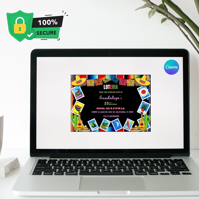 Loteria Invitation Template Loteria Invitation Customizable Loteria ...