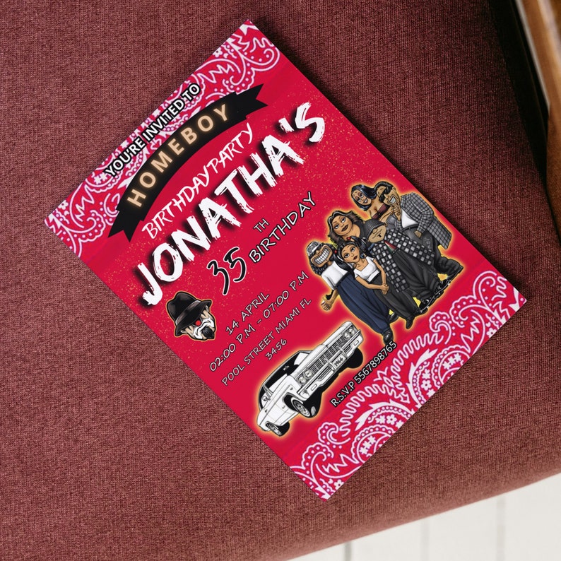 Customizable Digital Invitation With Cholo Theme Cholo Birthday ...