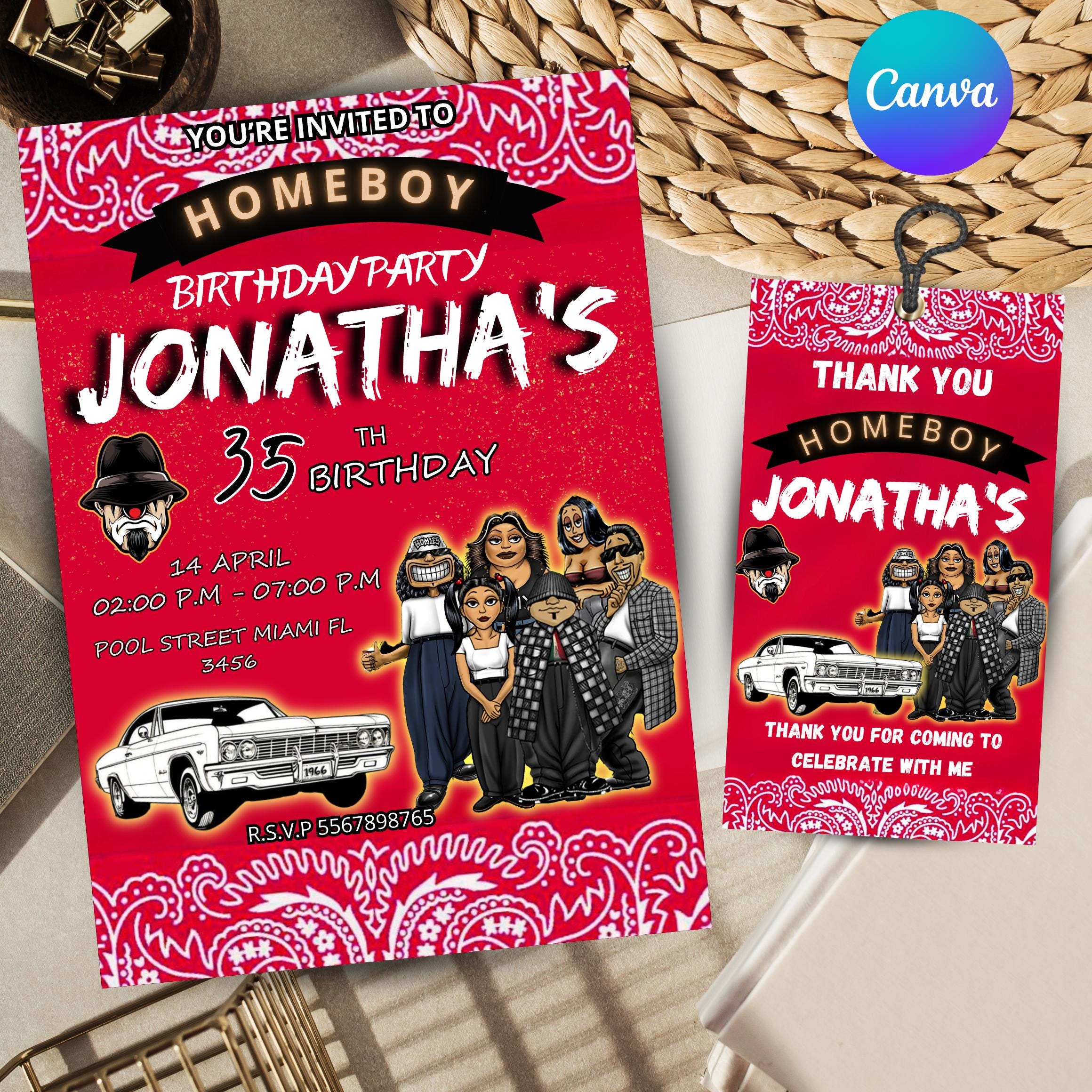 Customizable Digital Invitation With Cholo Theme Cholo Birthday ...