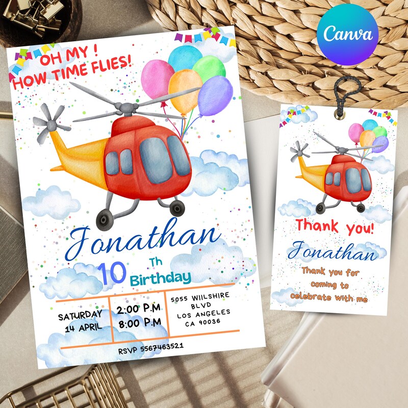 Helicopter Birthday - Etsy