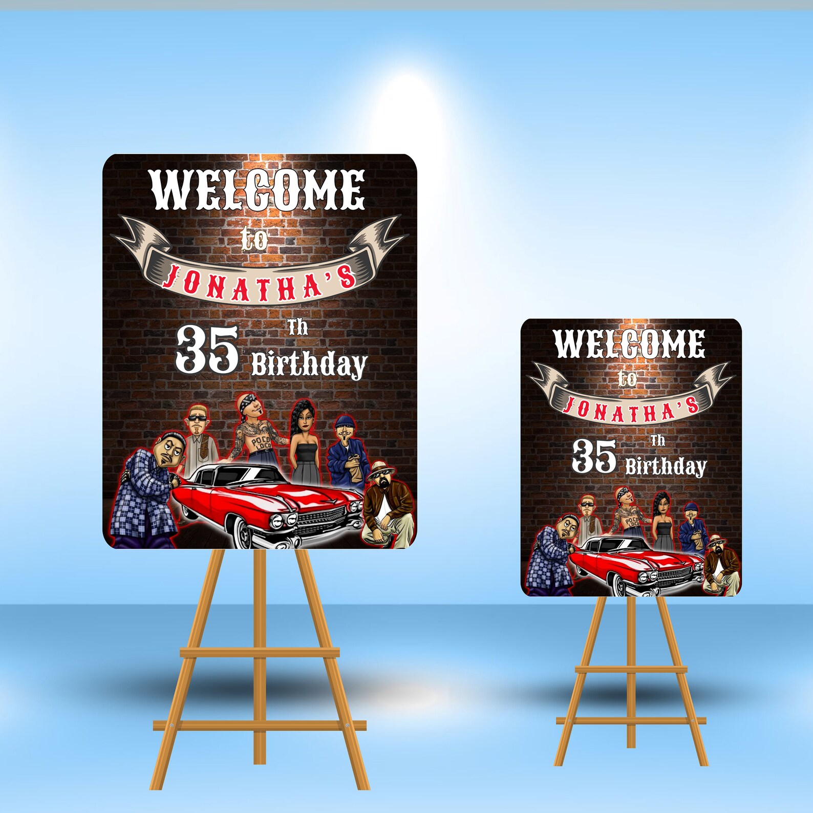 Welcome Sign for Birthday Party Welcome Sign for Cholos Party Editable ...