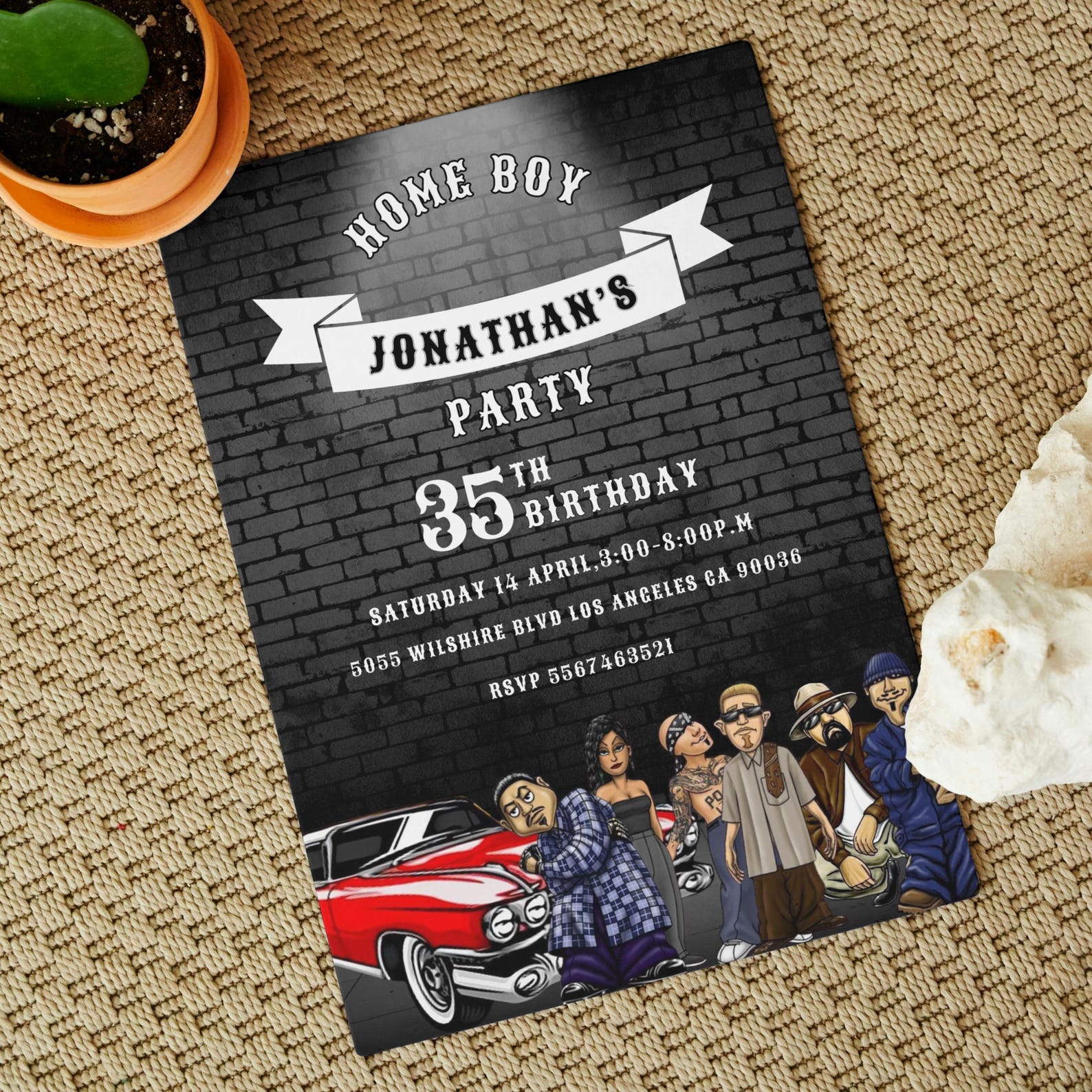 Cholo Party Invitation EDITABLE Birthday Card With Cholo Theme Cholo ...