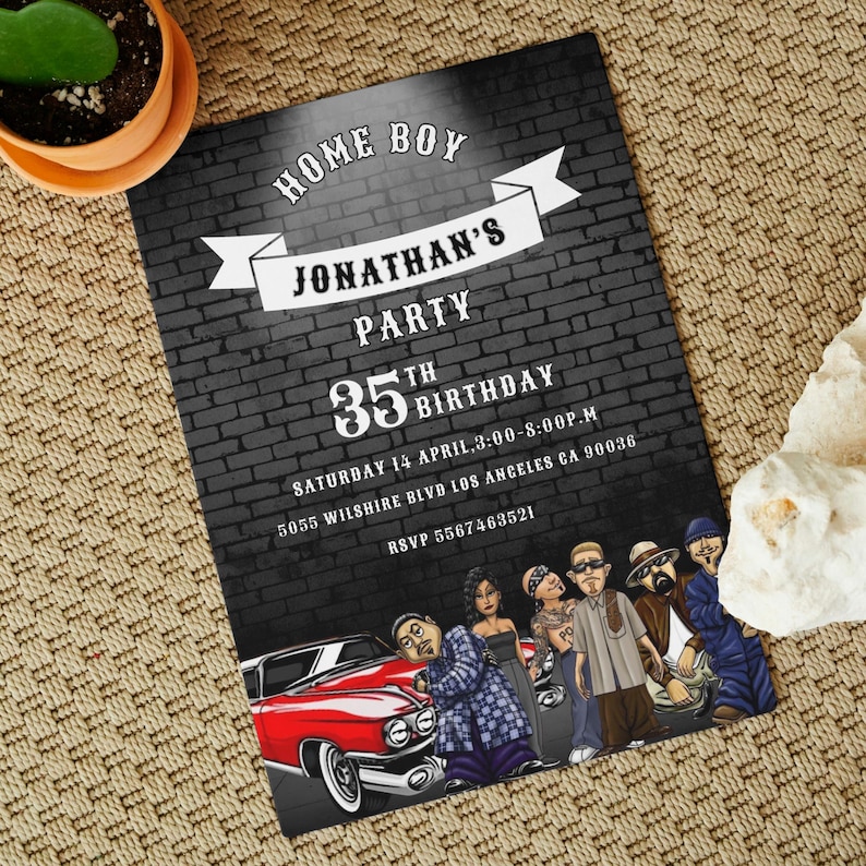 Cholo Party Invitation EDITABLE Birthday Card With Cholo Theme Cholo ...