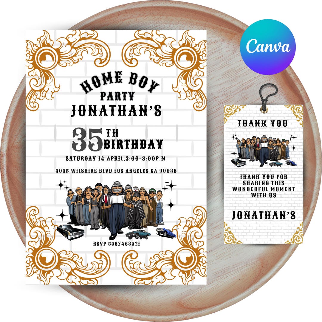 Customizable Digital Invitation With Cholo Theme Cholo Birthday ...