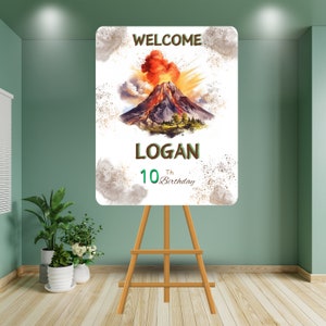 Volcano Birthday Party Volcano Birthday Invite Customizable Volcano ...