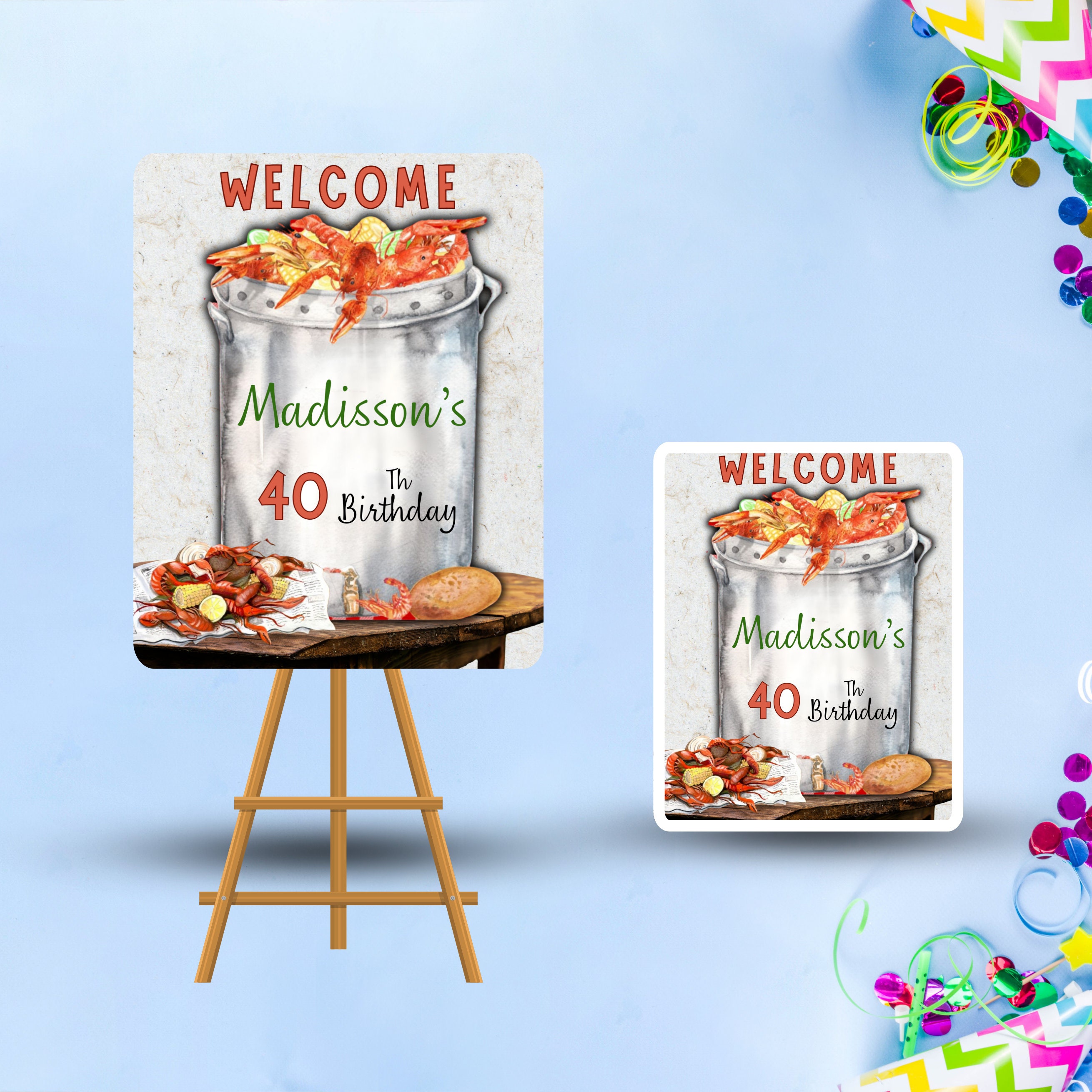 Editable Gumbo Welcome Sign Custom Printable Gumbo Template Poster ...