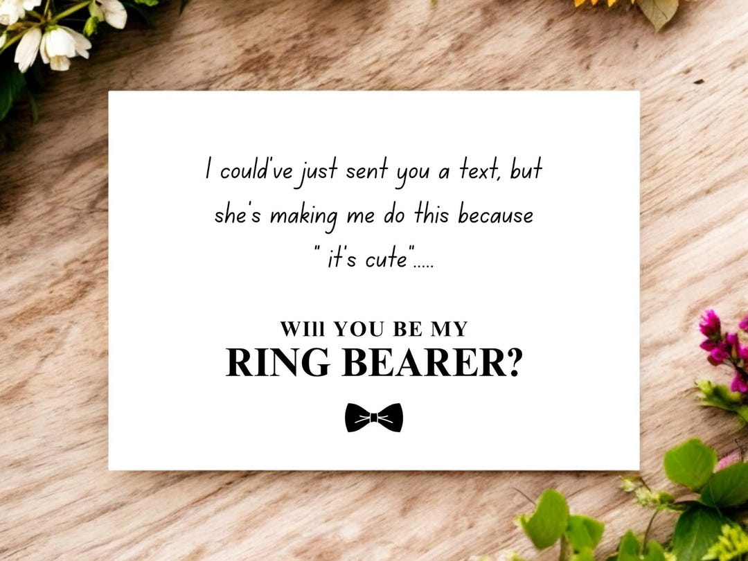 Ring Bearer Proposal Editable Template, Groomsmen Proposal Folded Card ...