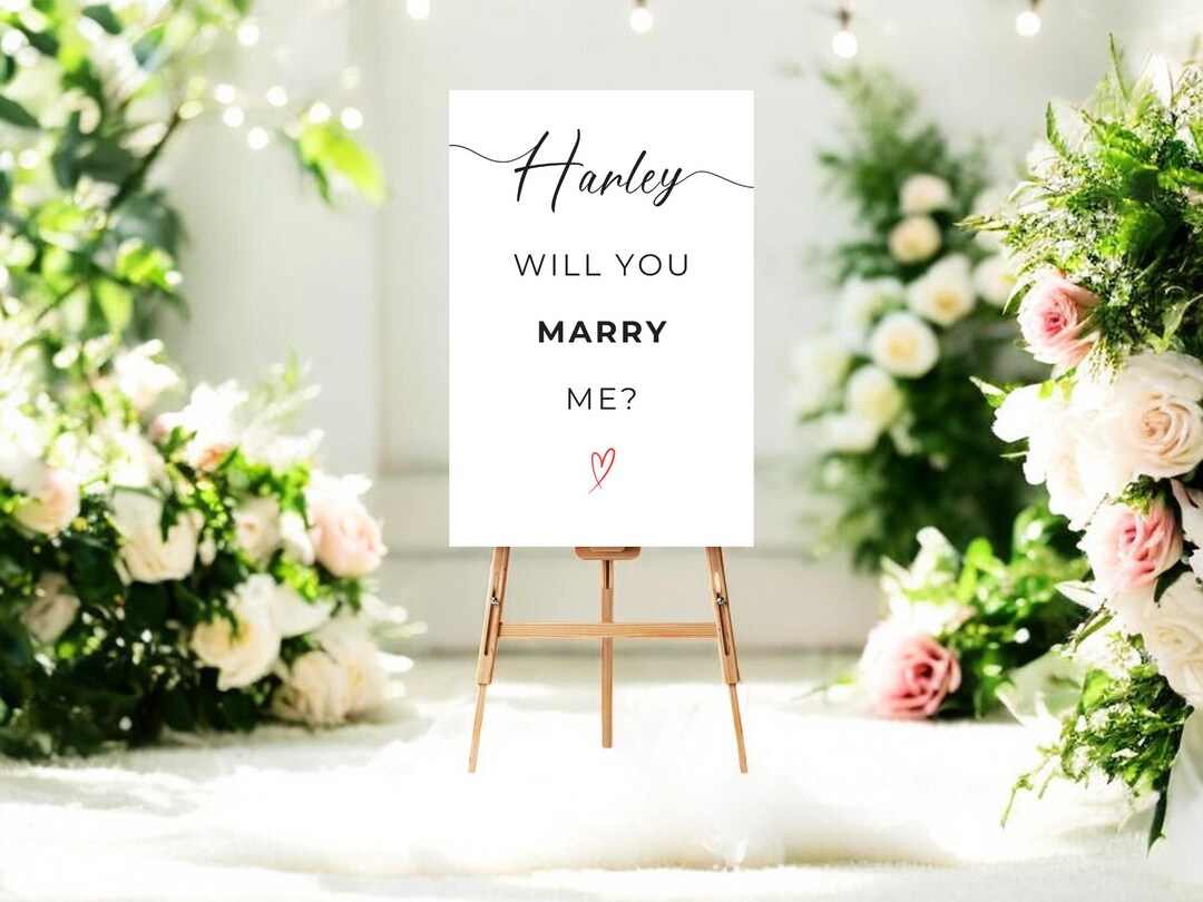 Custom Proposal, Proposal Idea, Engagement Proposal Sign, Will You ...