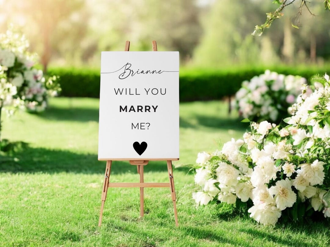 Custom Proposal, Proposal Idea, Engagement Proposal Sign, Will You ...