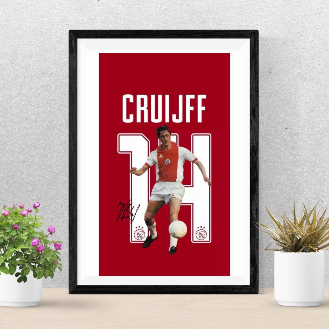 Póster De Johan Cruyff: Arte Mural De Fútbol / Homenaje Al Ajax ...