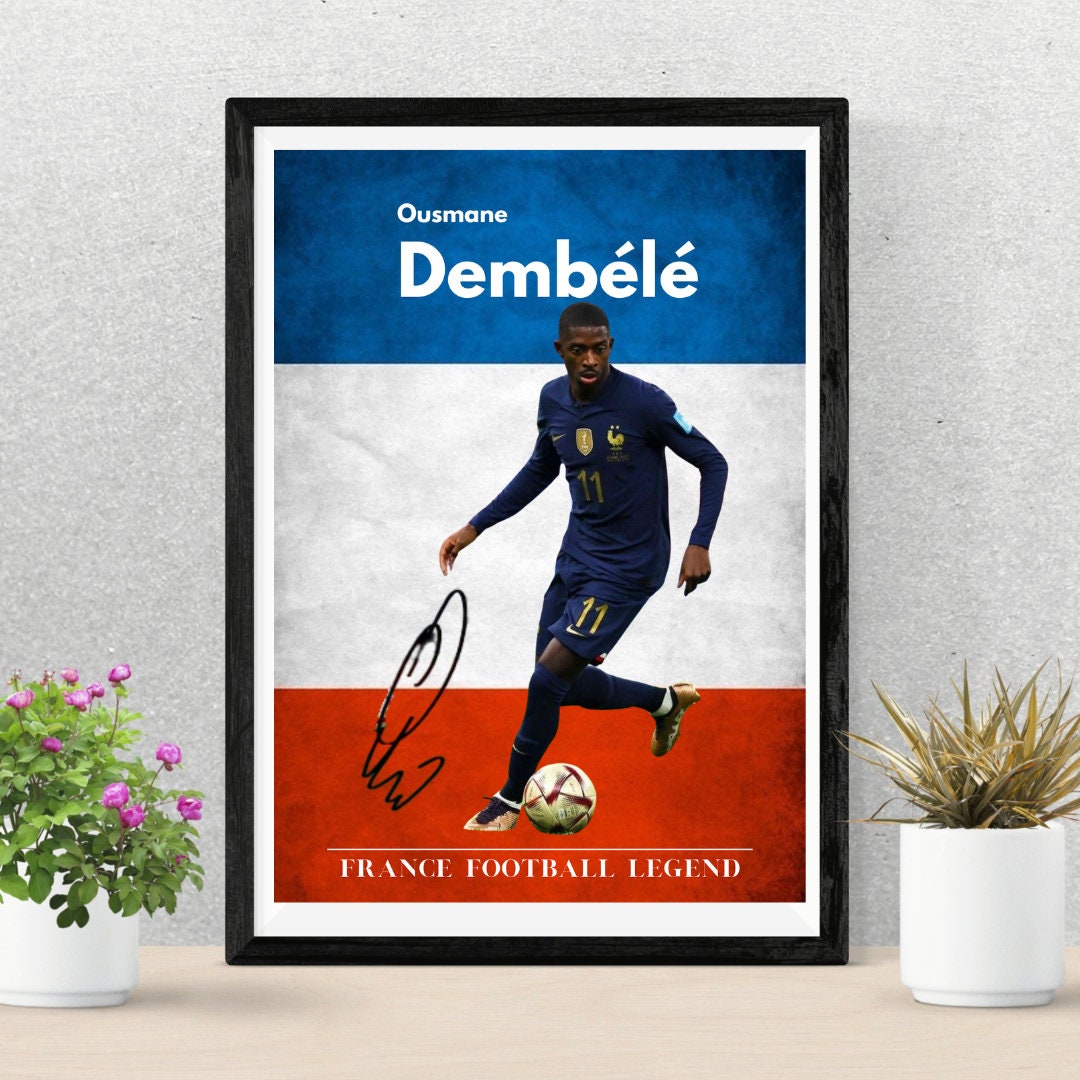 OUSMANE DEMBELE POSTER | France Soccer Legend | Football Walkpaper ...