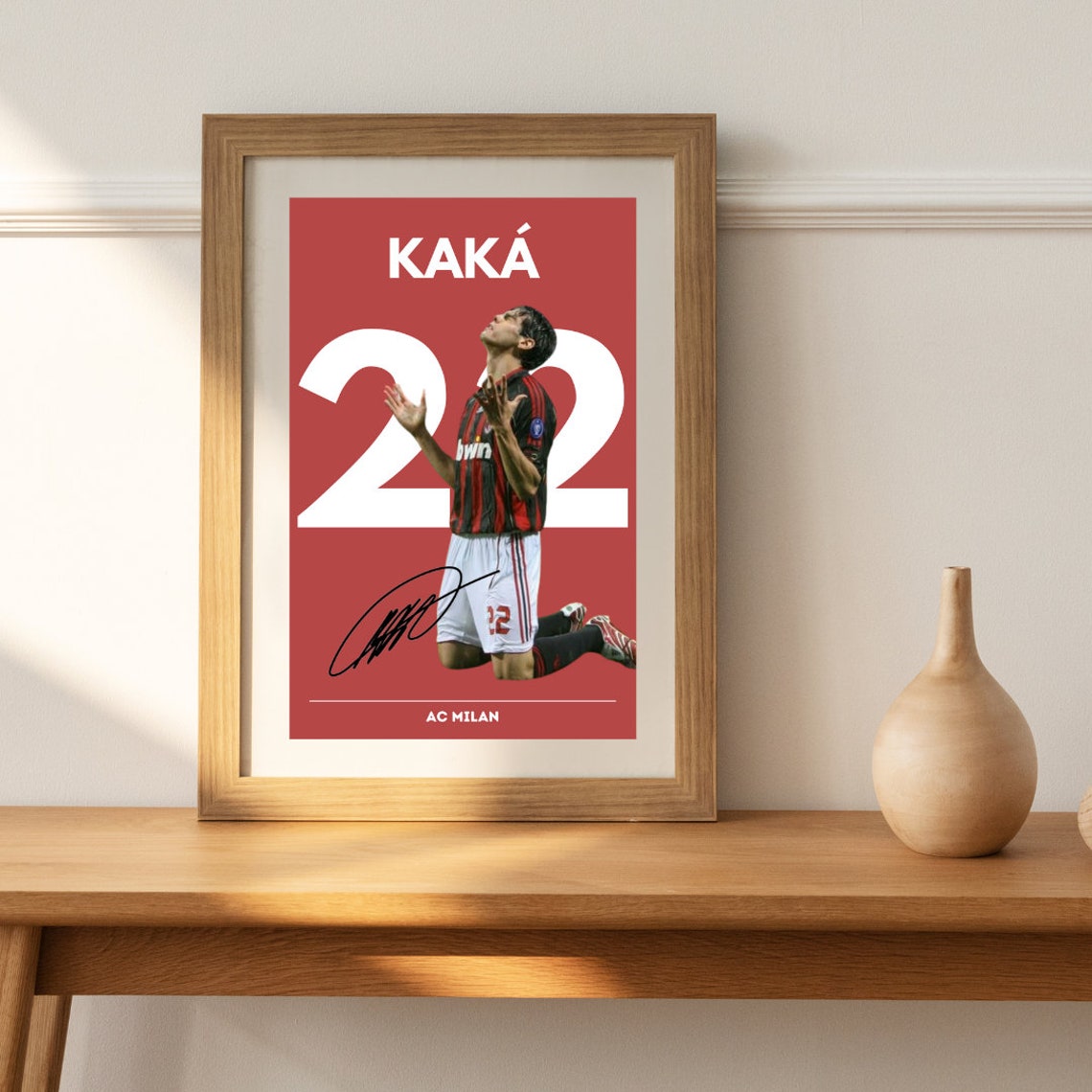 KAKA POSTER / Equipo De Fútbol AC Milan / Soccer Deco / Football Walk ...