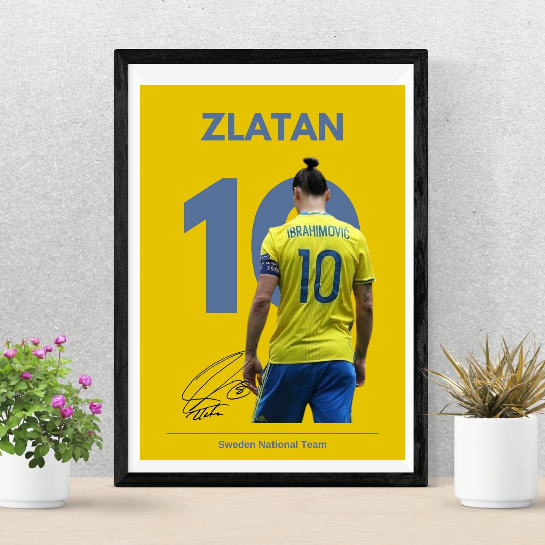 ZLATAN IBRAHIMOVIC POSTER Sweden National Soccer Team Football ...