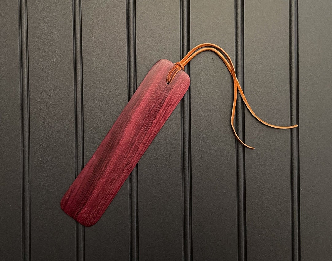 Purple Heart Wooden Bookmark - Etsy