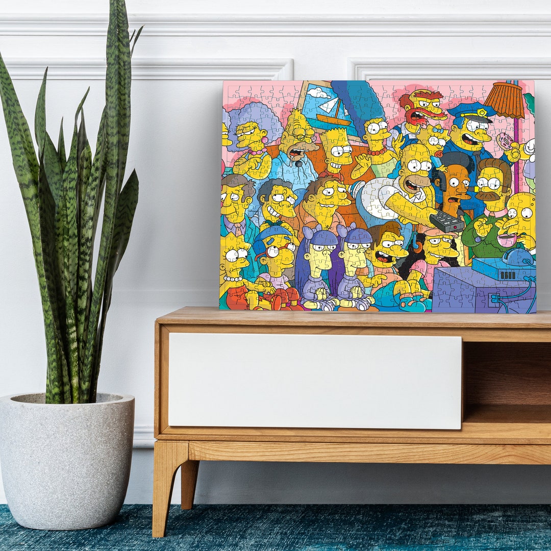 The Simpsons Puzzlebirthday Wood Jigsaw Puzzlepuzzle for - Etsy