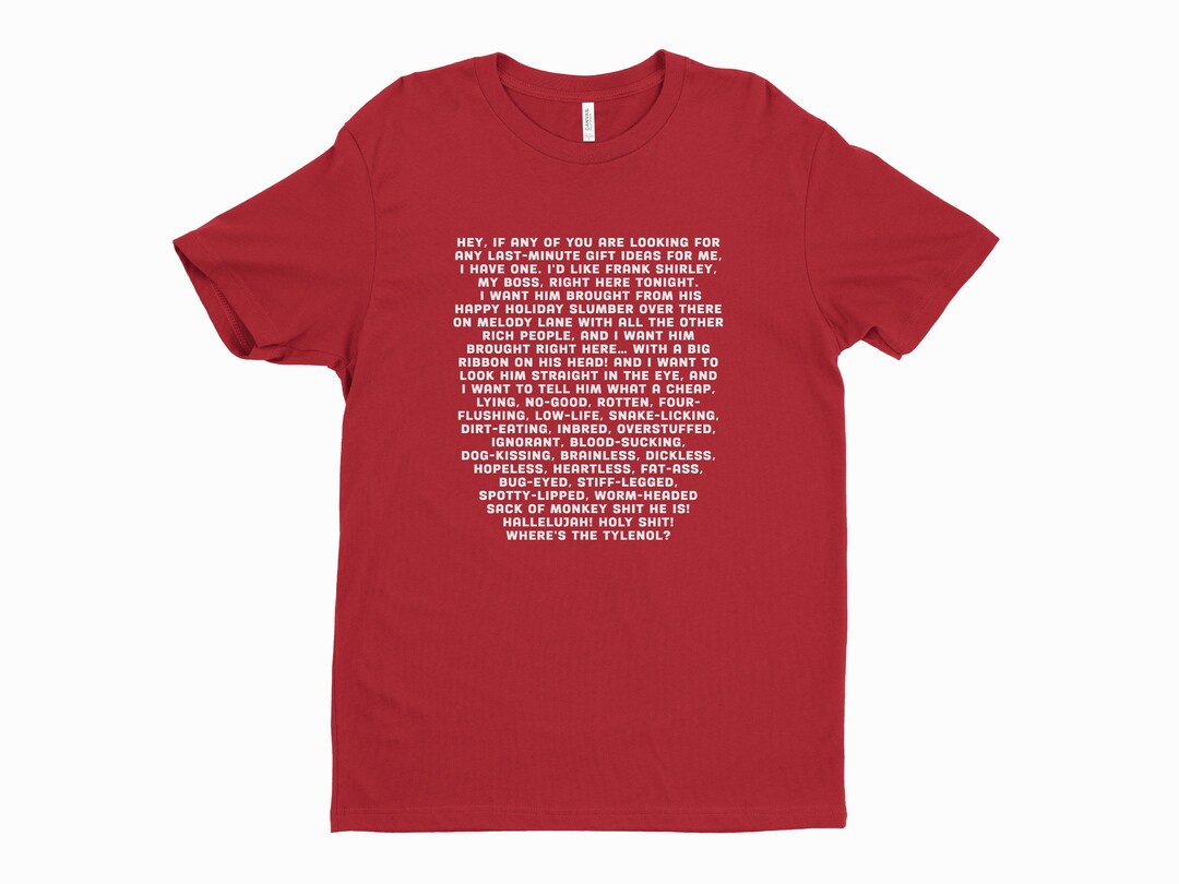 Clark Griswold Rant Shirt | Funny Christmas Quote Tee | Holiday Movie ...